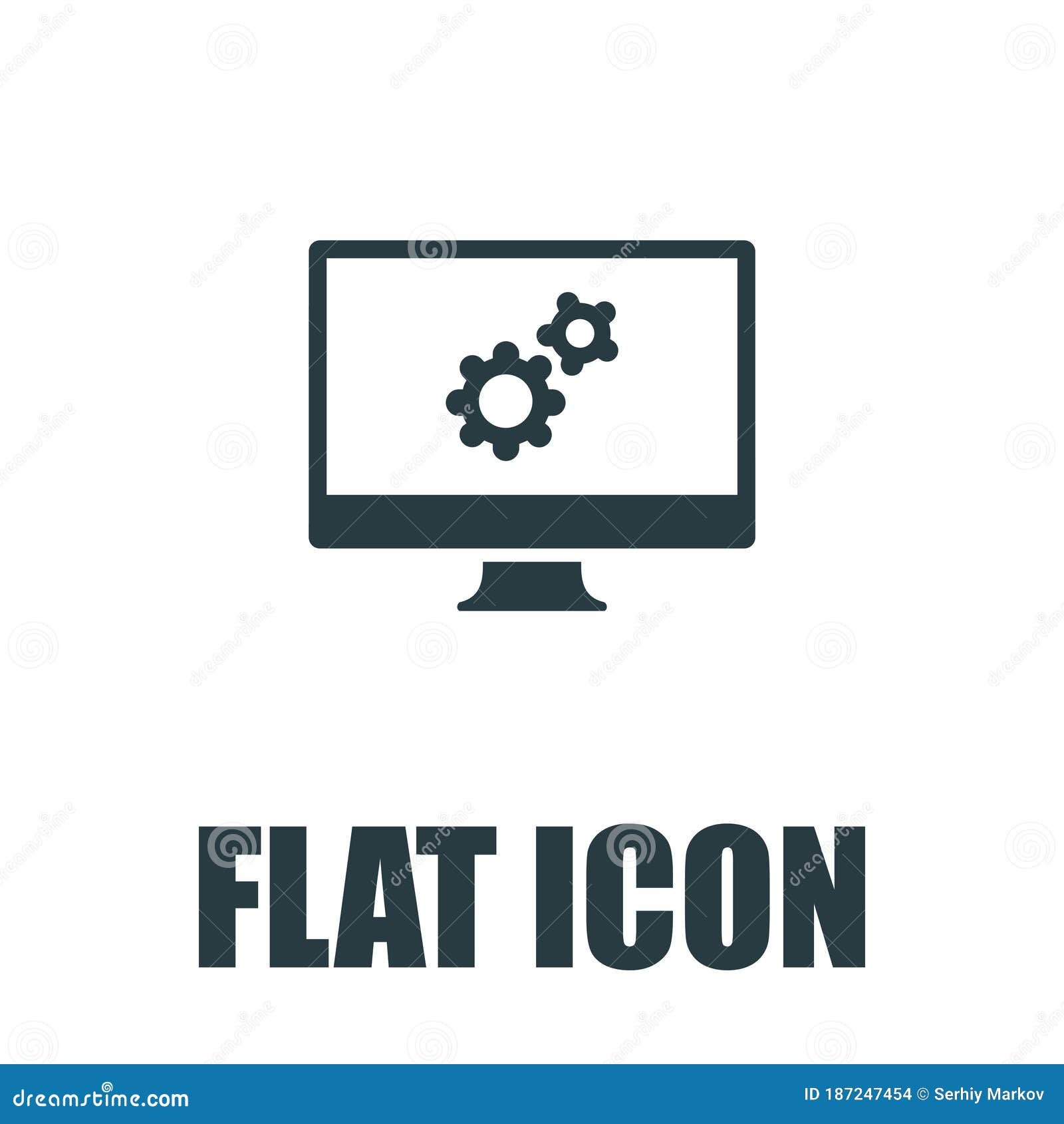 API Icon Flat stock illustration. Illustration of background - 187247454