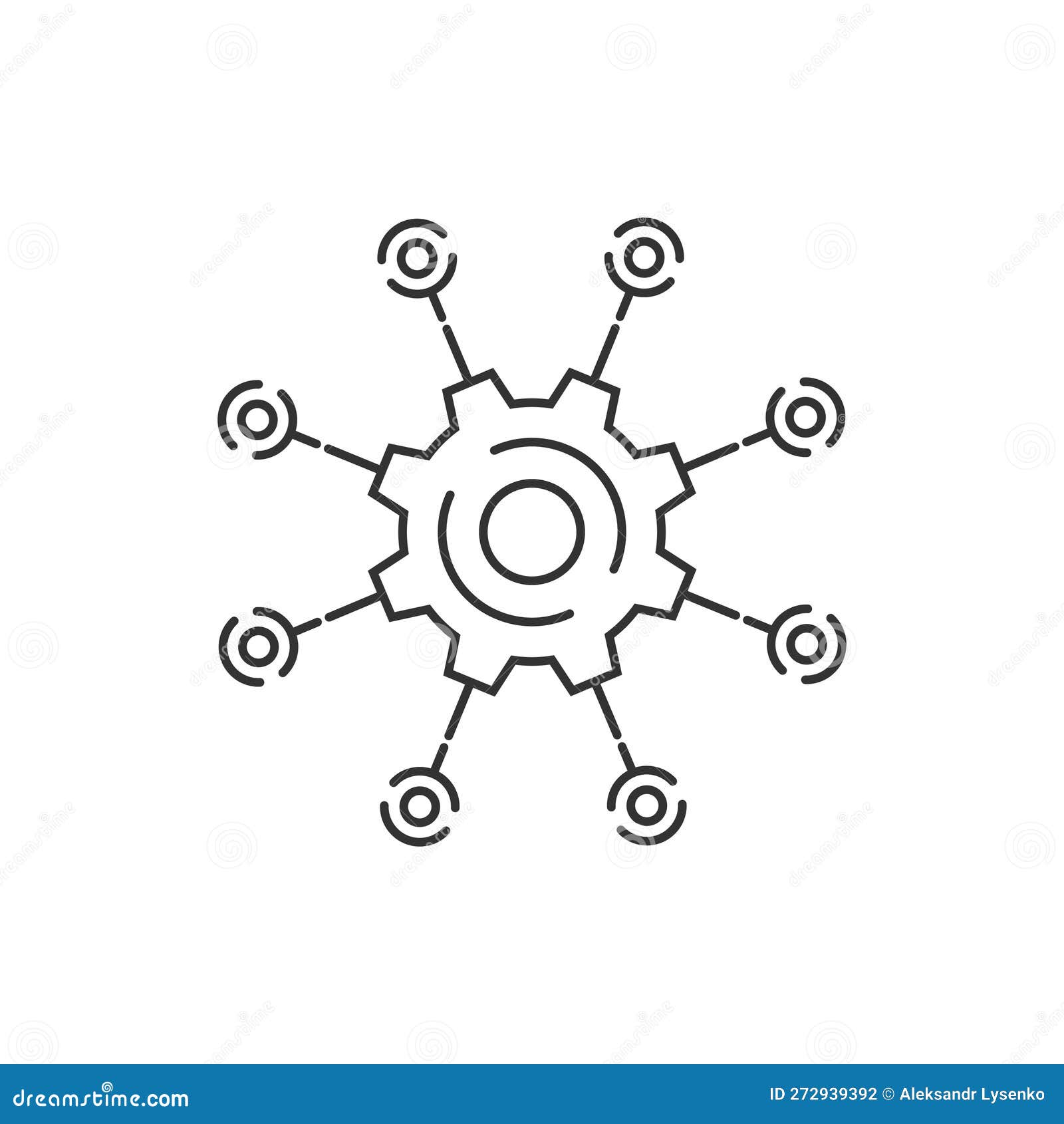API Icon in Flat Style. Software Integration Vector Illustration on Isolated Background Stock ...
