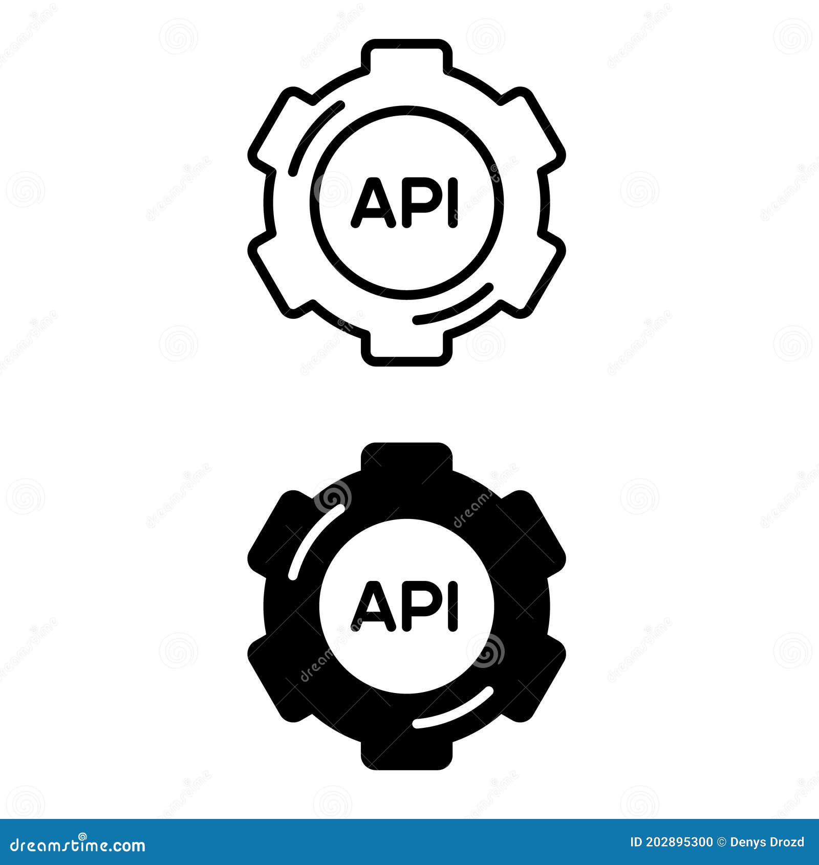 Algorithm Symbol. Blue Sign On White Background Cartoon Vector ...
