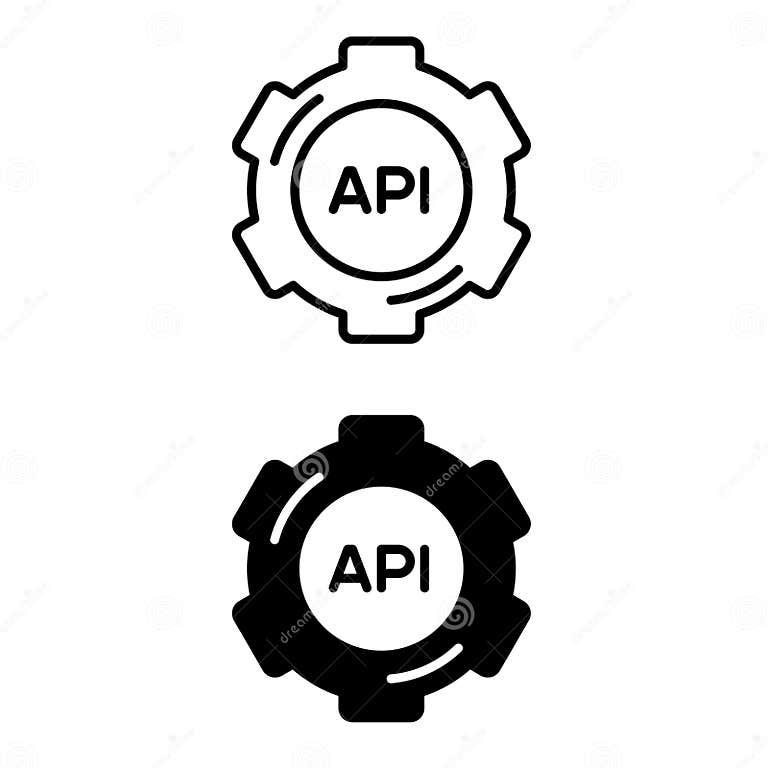 Api Icon Vector Set. Integration Illustration Sign Collection ...