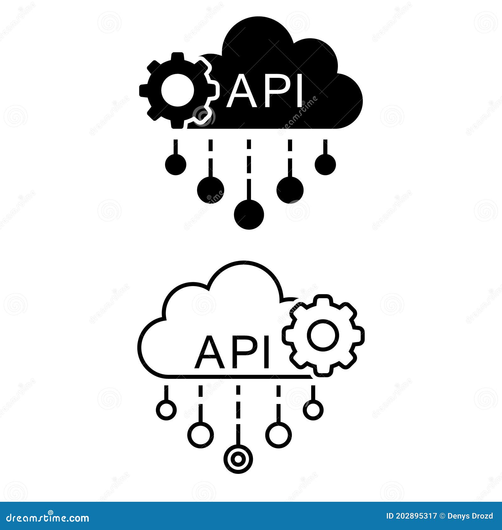Api Icon Vector Set. Integration Illustration Sign Collection ...