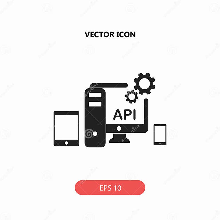 Api, Icona Dell'Application Programming Interface Illustrazione di ...