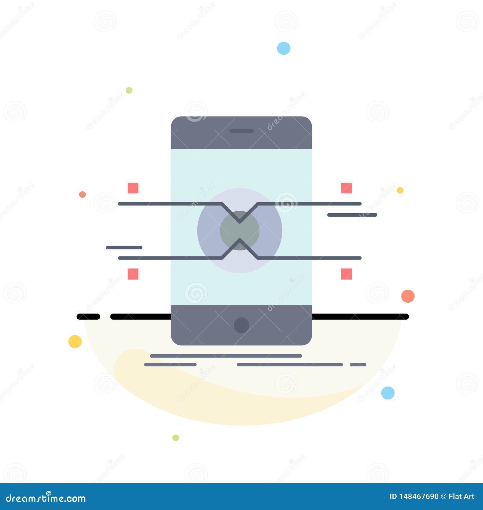 Api, Interface, Mobile, Phone, Smartphone Flat Color Icon Vector Stock ... Api, Interface, Mobile, Phone, Smartphone Flat Color Icon Vector Stock ...