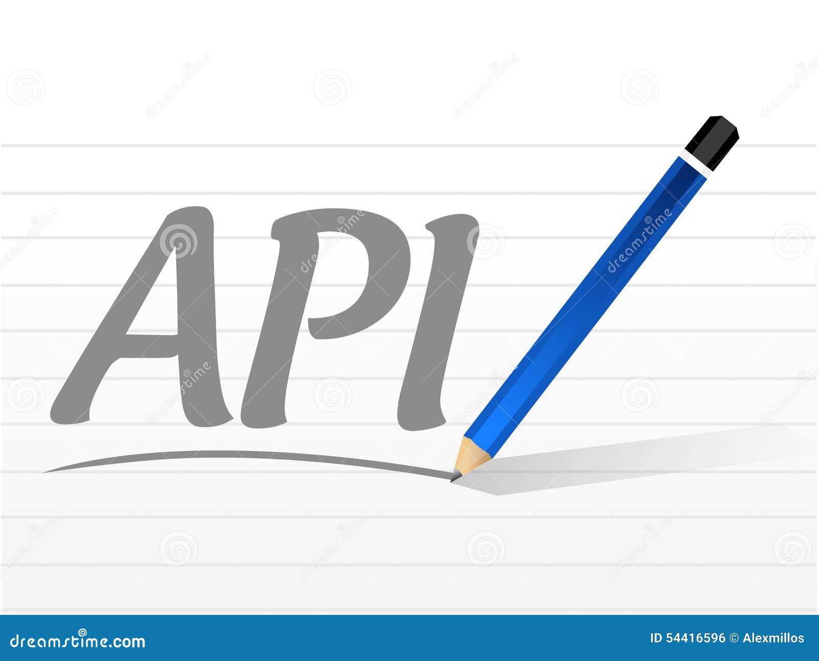 Api Message Sign Concept Illustration Stock Illustration - Illustration ...