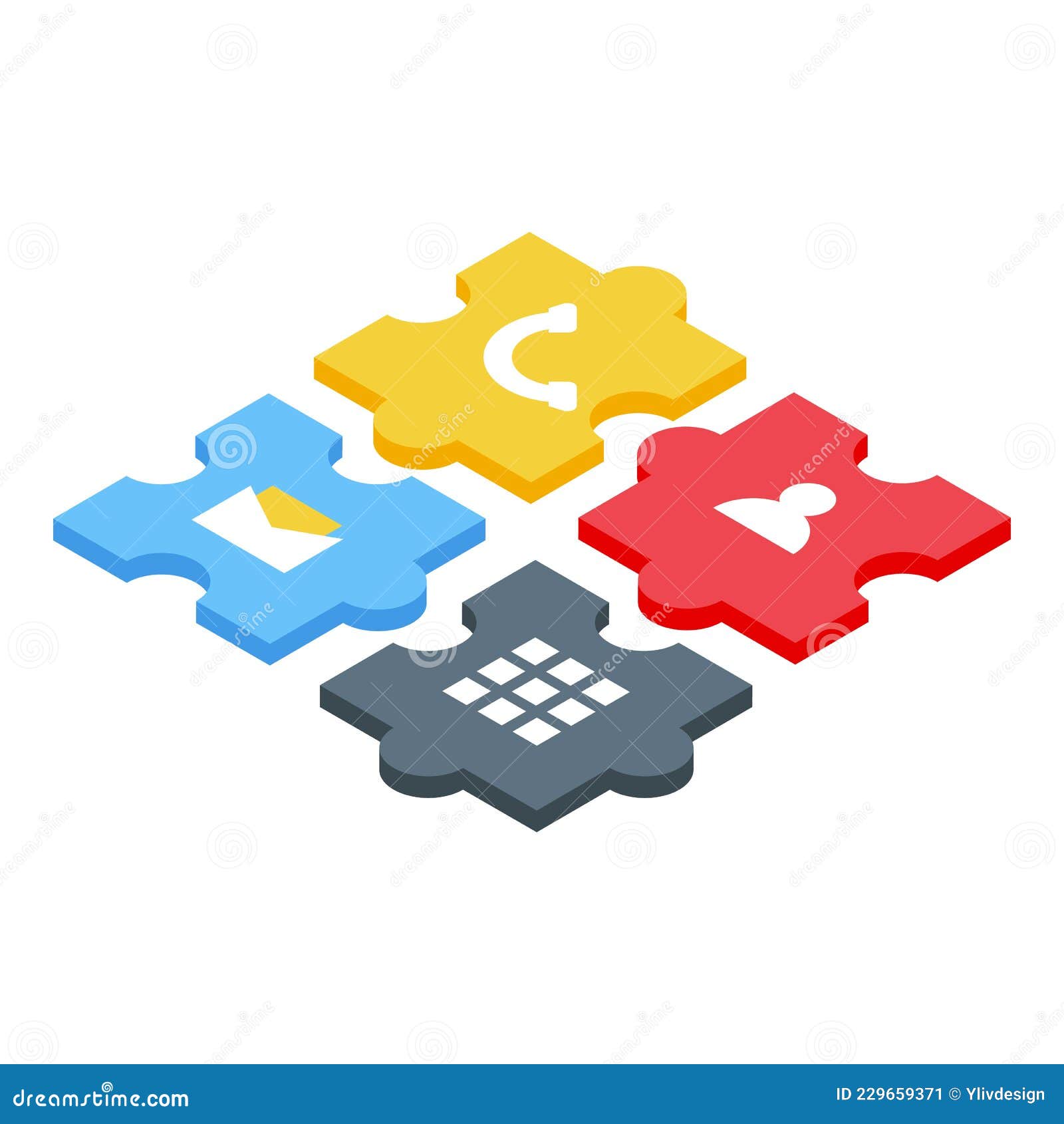 Api Puzzle Icon Isometric Vector. Code Development Stock Vector ... Api Puzzle Icon Isometric Vector. Code Development Stock Vector ...