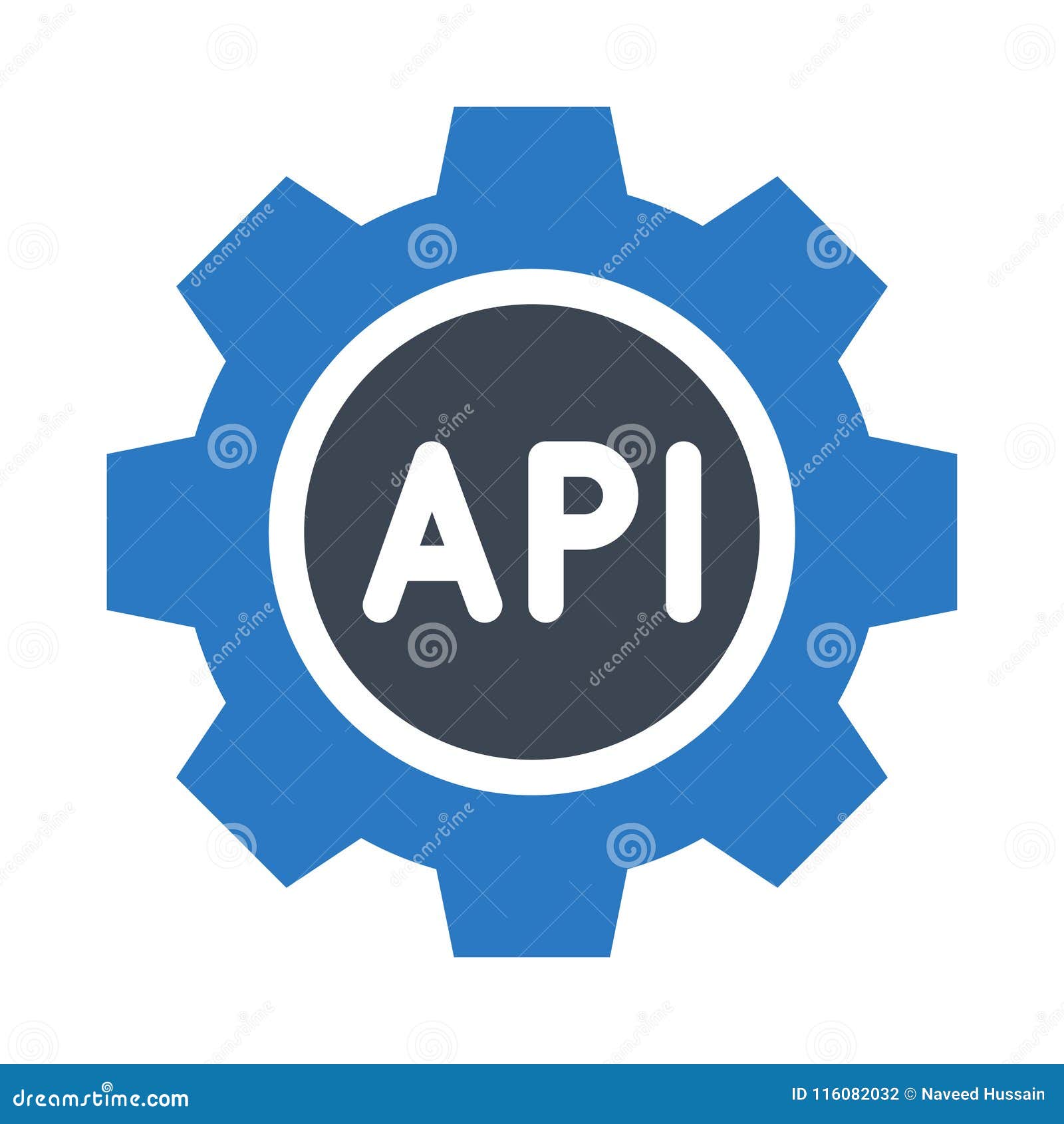 API Setting Glyphs Double Color Icon Stock Illustration - Illustration ...