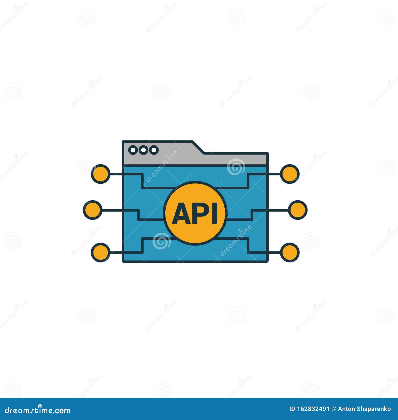 Api-Symbol Einfaches Element Aus Der Sammlung Von ...