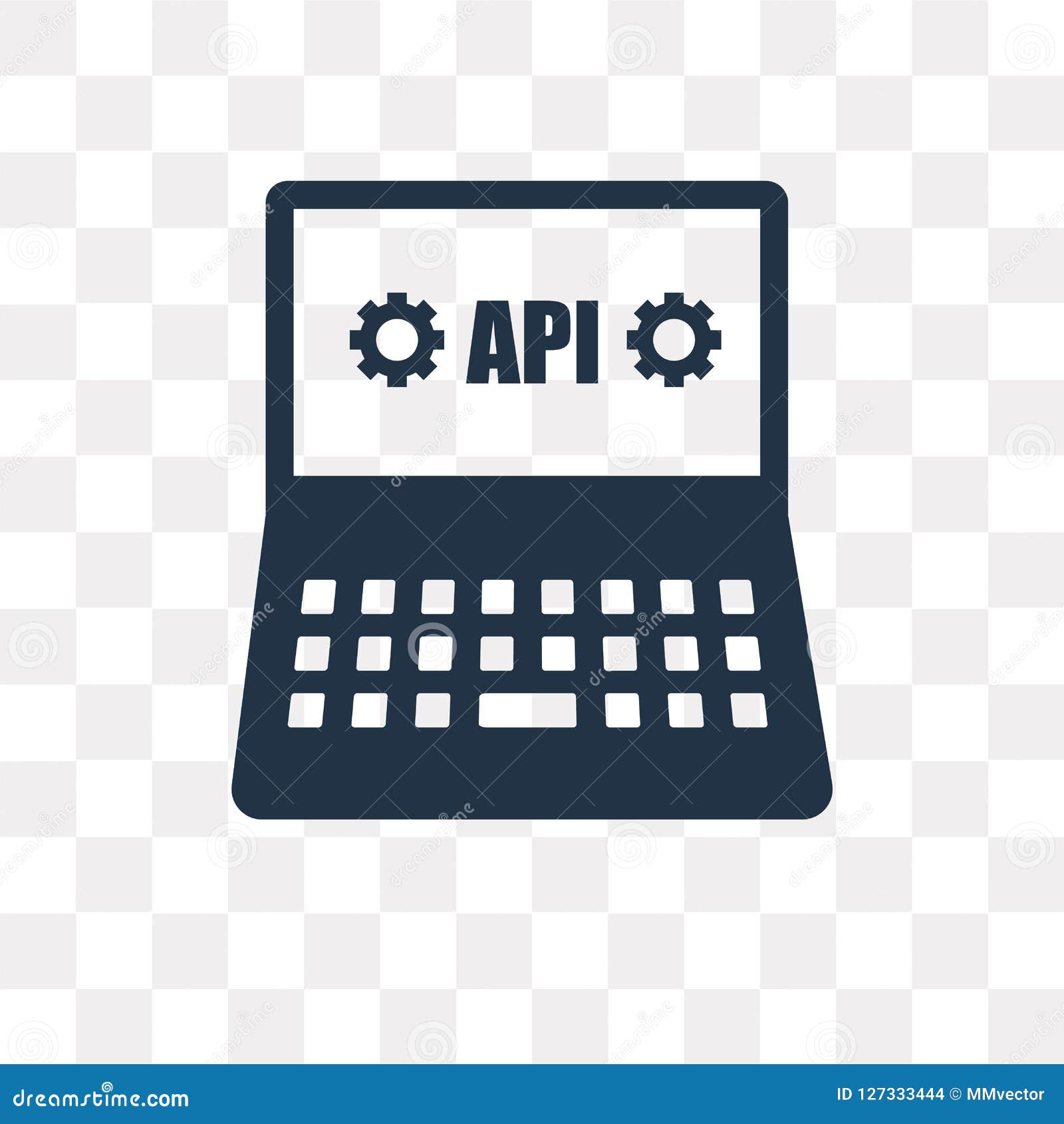 Api Vector Icon Isolated on Transparent Background, Api Transpa Stock ...