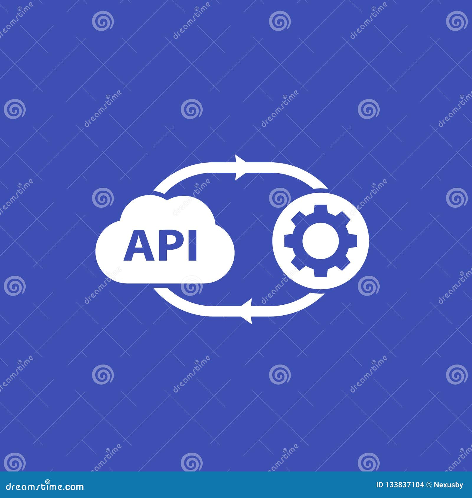 API, Wolken-Software-Ikone vektor abbildung. Illustration von steuerung ...