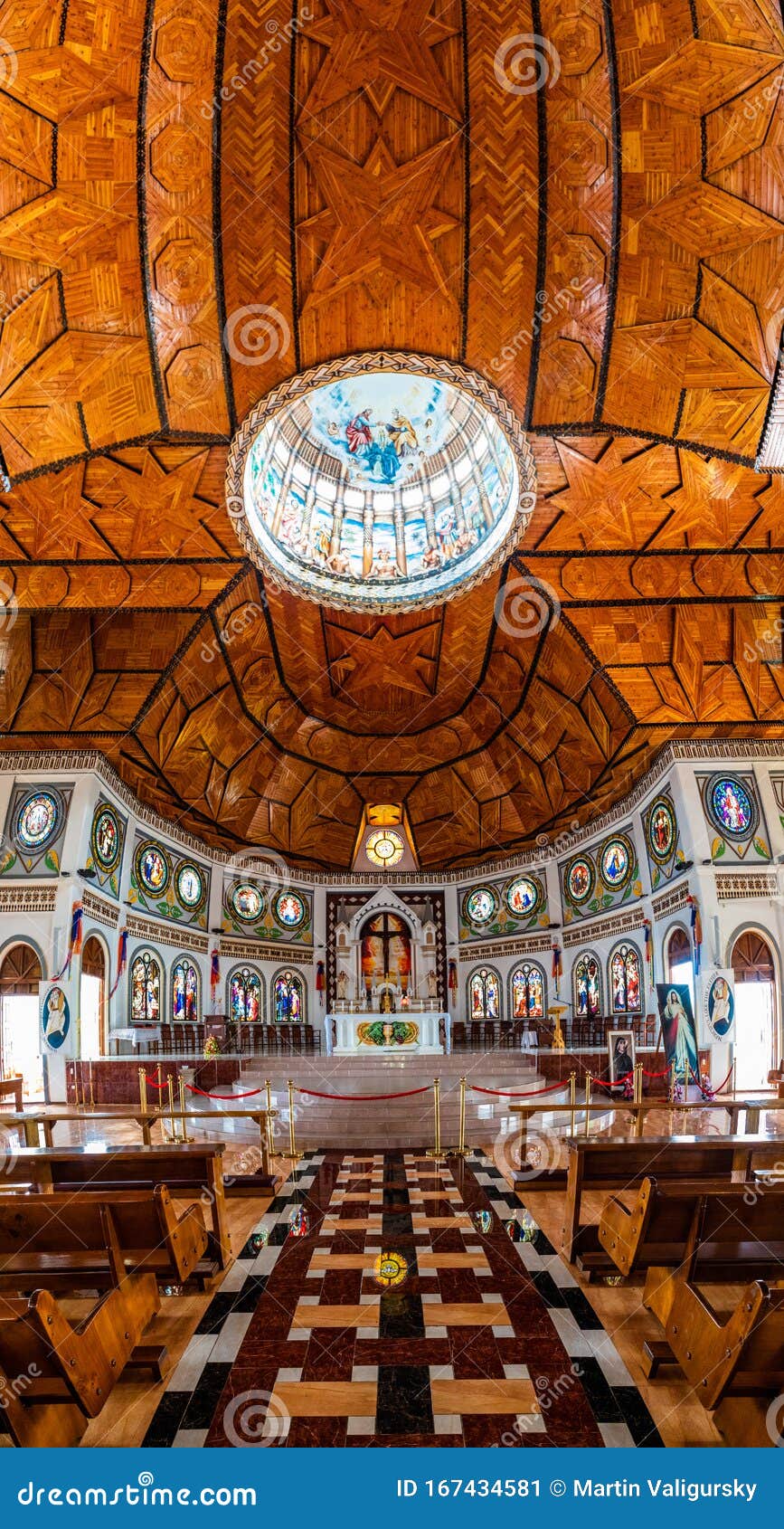 Apia, Samoa - SEPT 30 2016: Interior of the Cathedral of the Immaculate ...