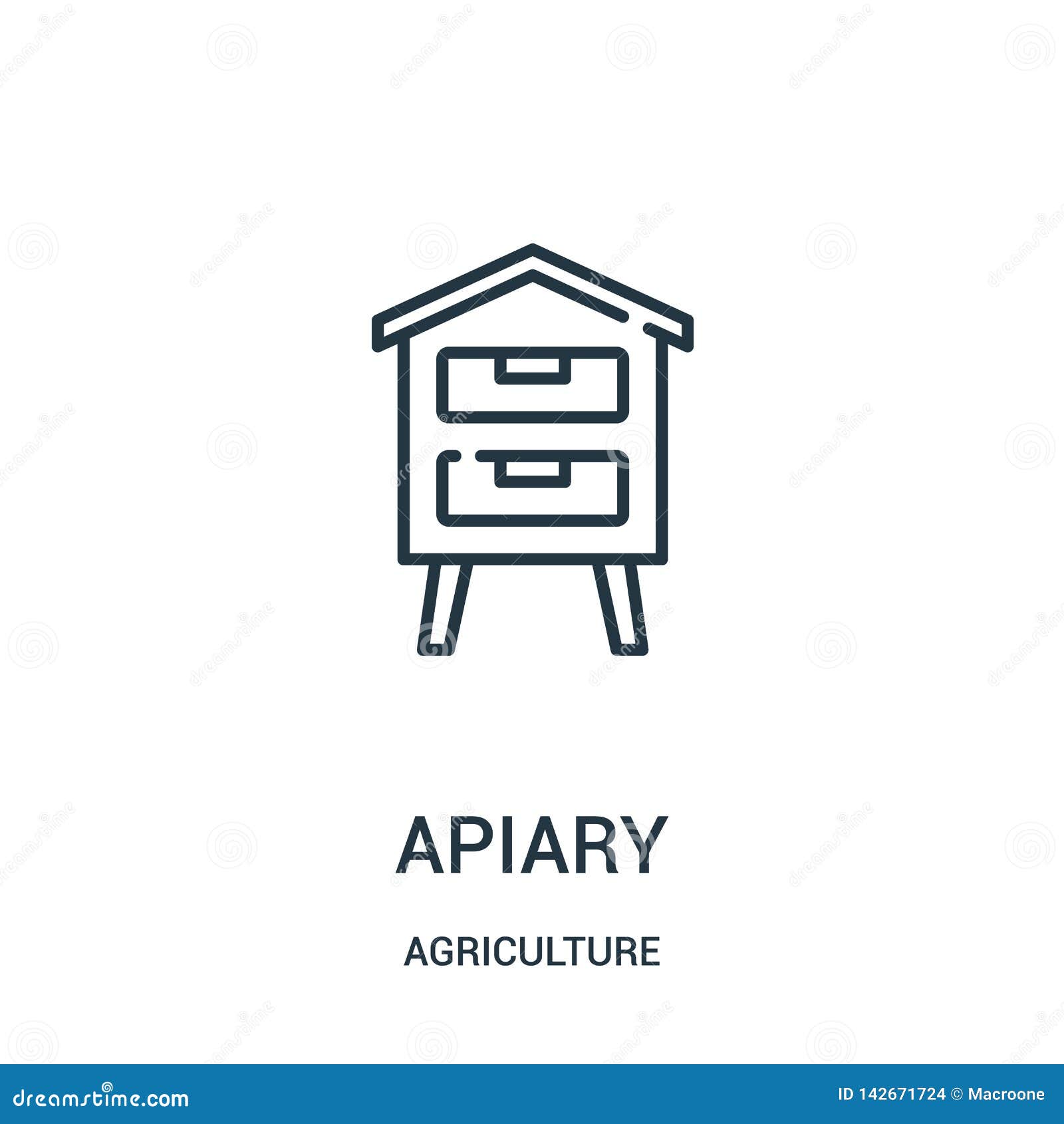 Apiary Icon Vector from Agriculture Collection. Thin Line Apiary ...