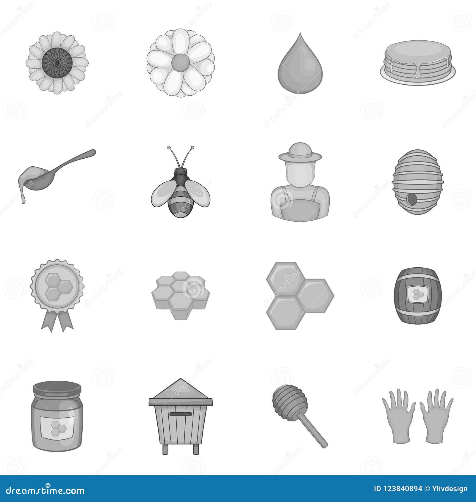 Apiary Icons Set, Black Monochrome Style Stock Illustration ... Apiary Icons Set, Black Monochrome Style Stock Illustration ...