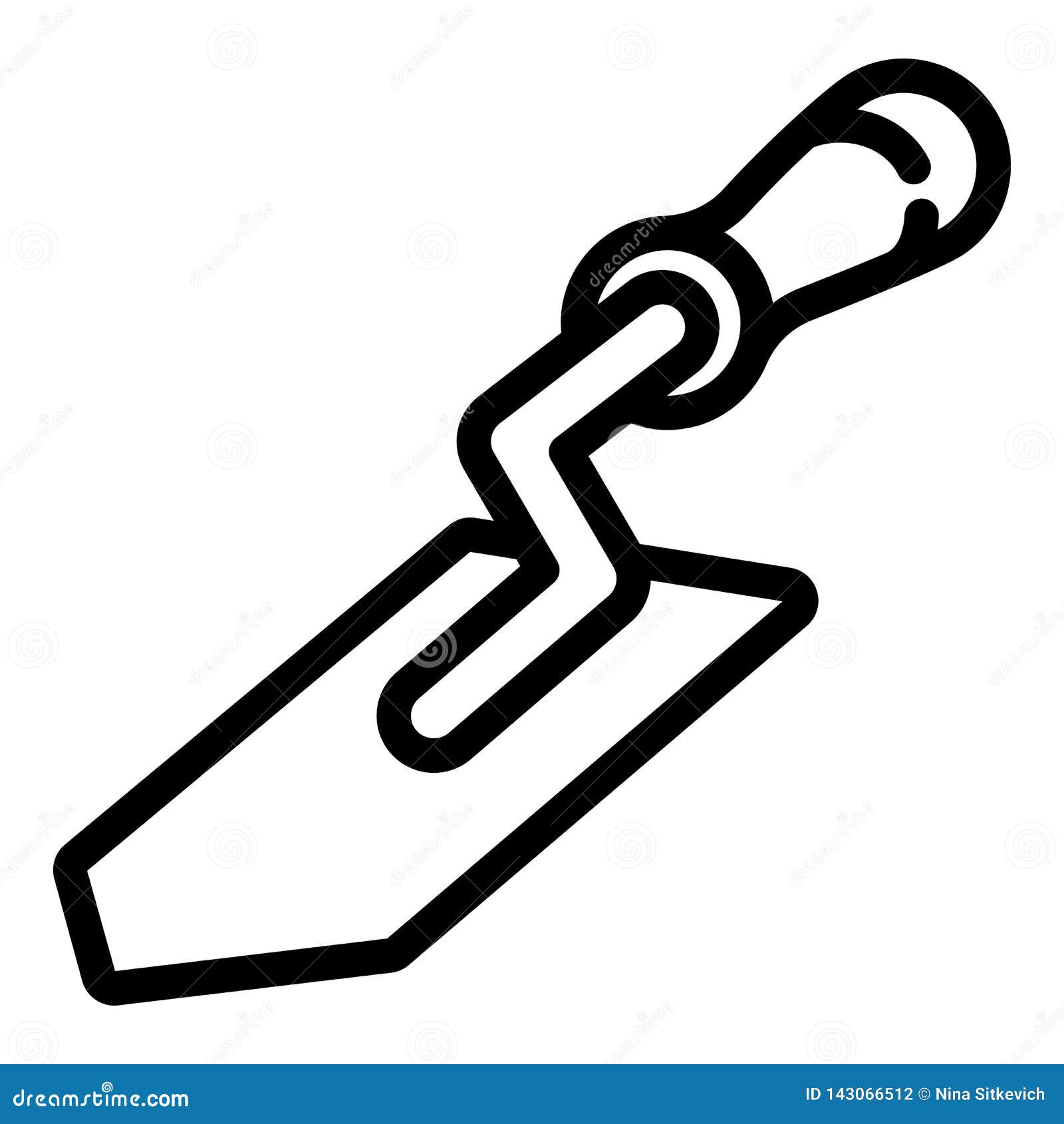 Apiary Trowel Icon, Outline Style Stock Vector - Illustration of food ...