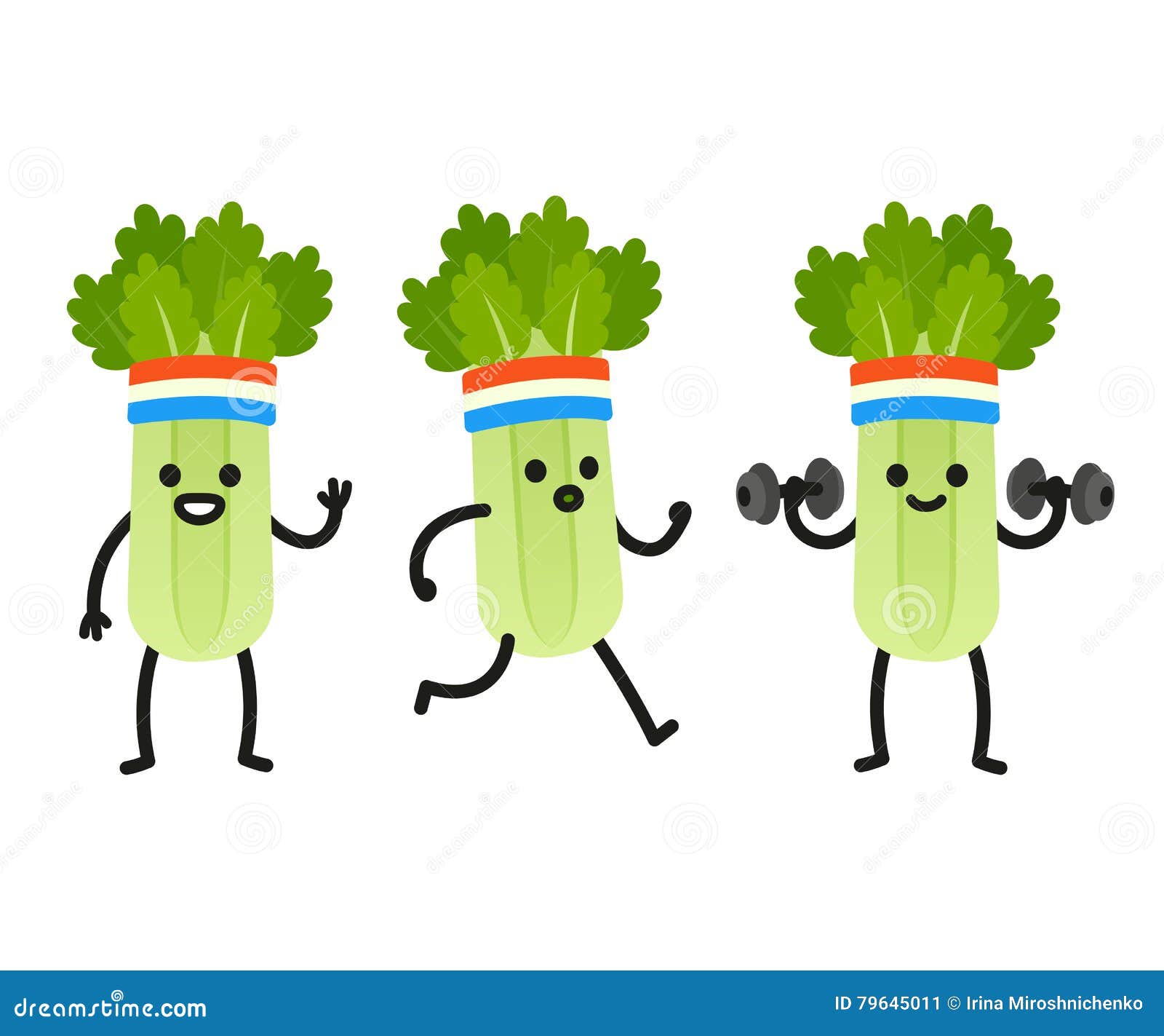 Apio Divertido De La Historieta Ilustración del Vector - Ilustración de ...
