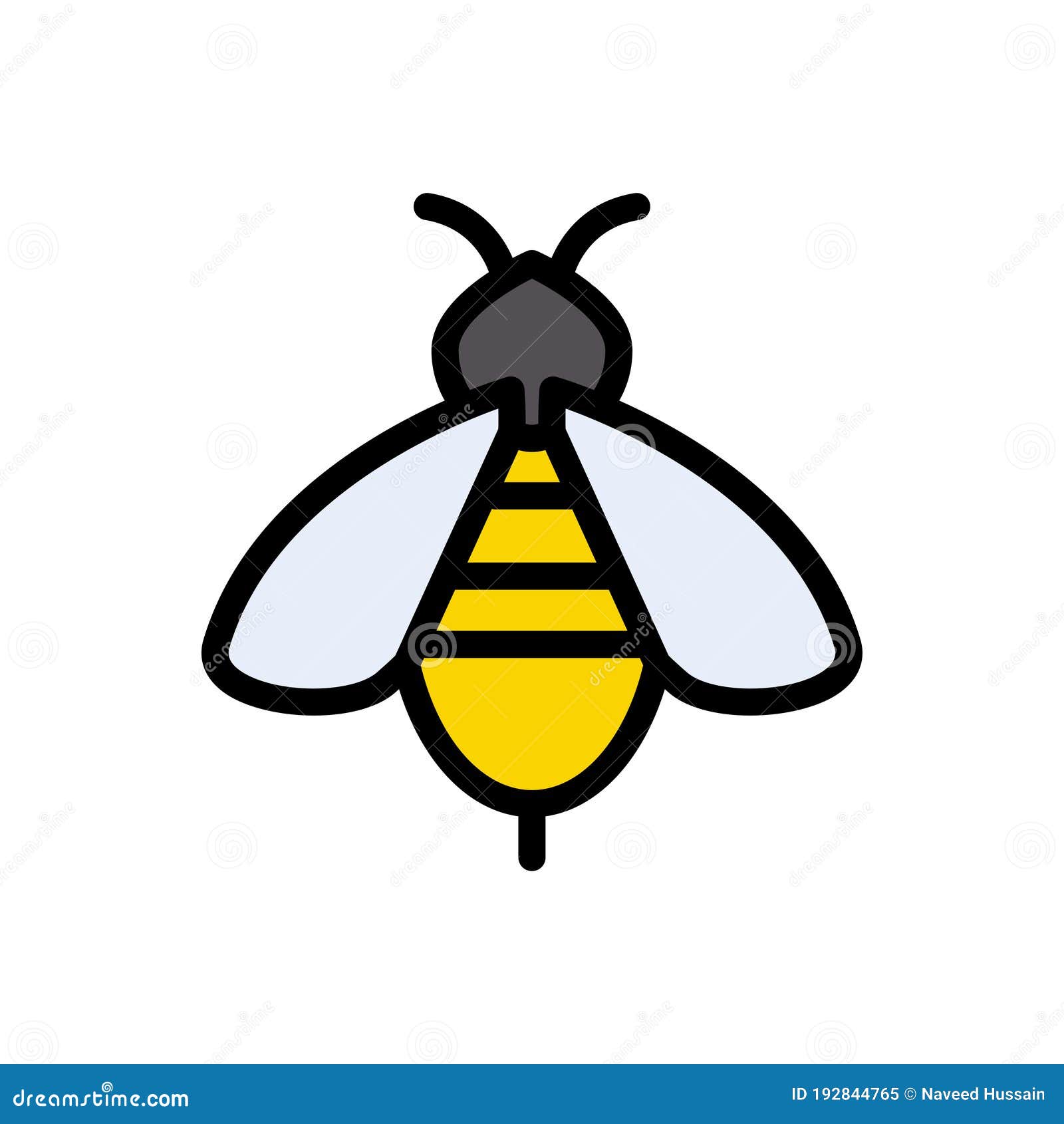 Apitherapy flat color icon stock vector. Illustration of graphic ...