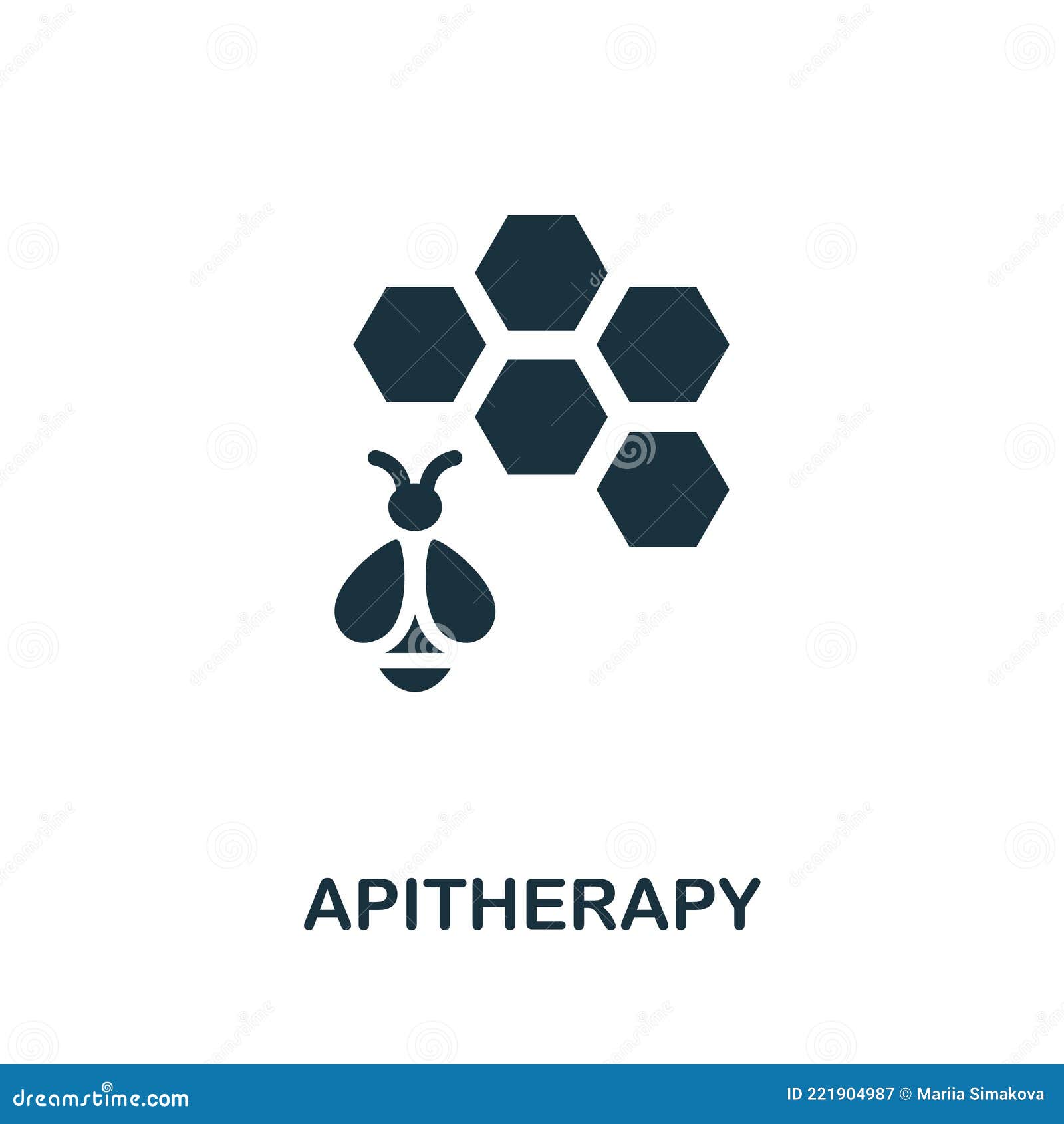 Apitherapy Icon. Monochrome Simple Element from Therapy Collection ...