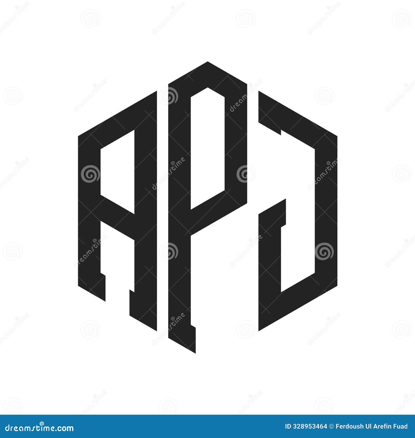 APJ Logo Design. Initial Letter APJ Monogram Logo Using Hexagon Shape ...
