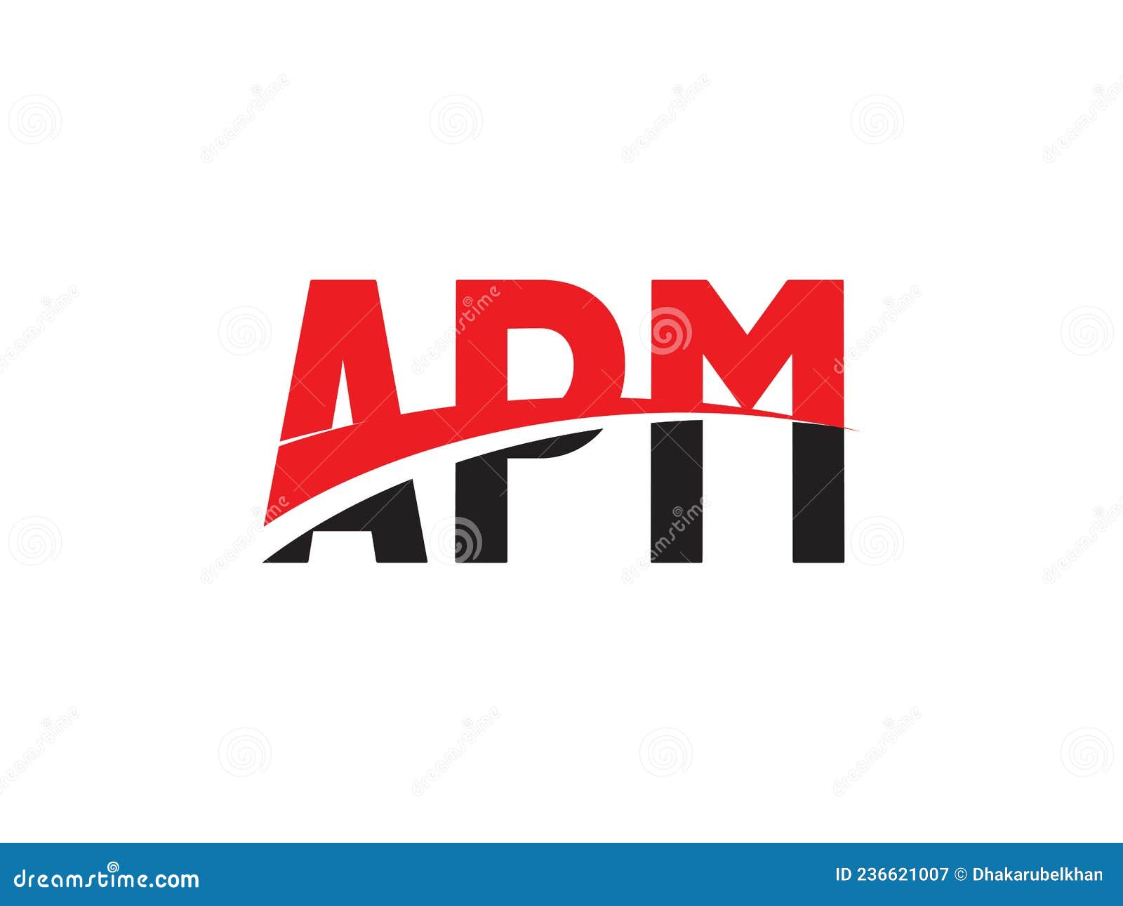 APM Letter Initial Logo Design Vector Illustration Stock Vector ...