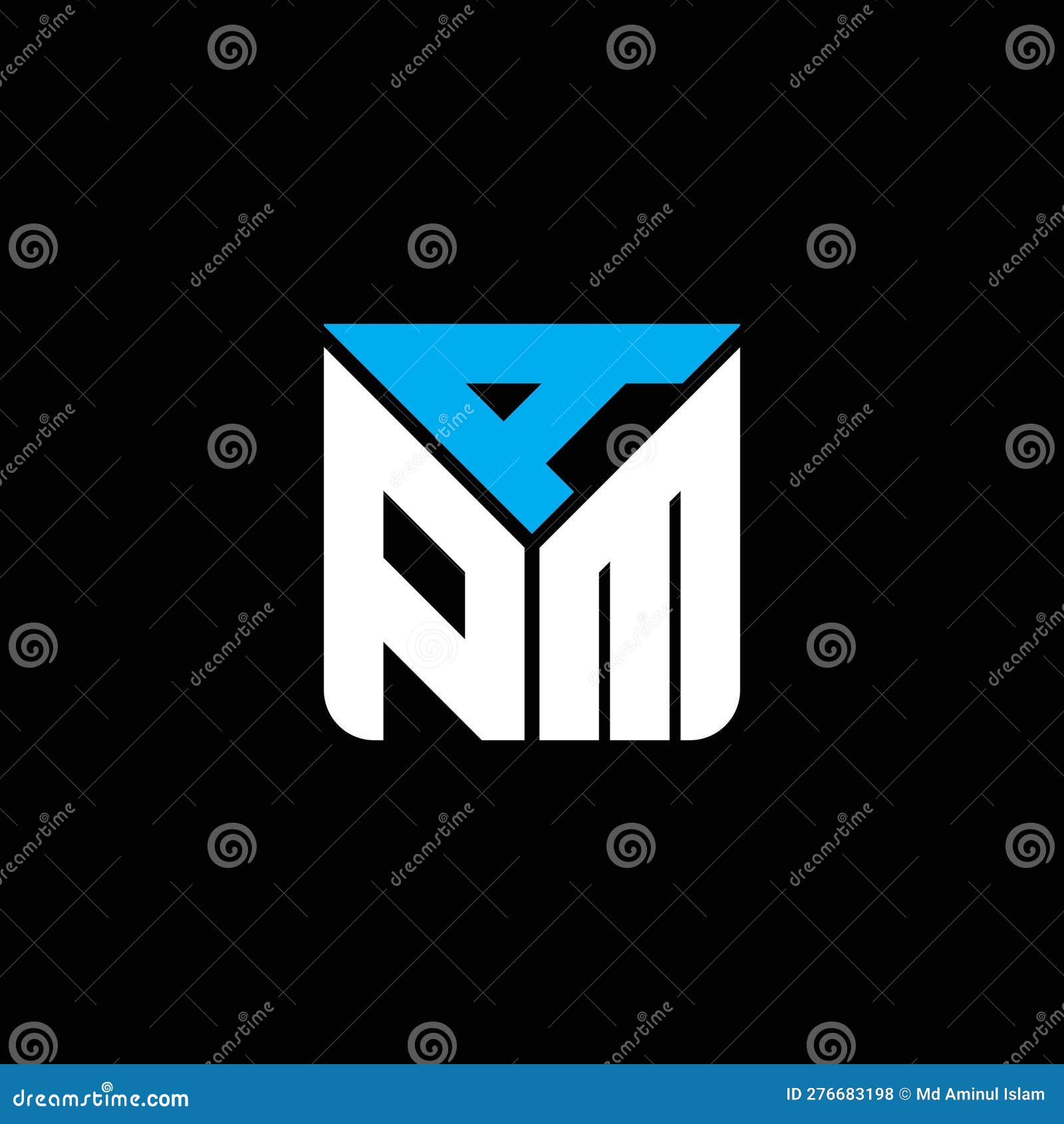 APM Letter Logo Creative Design with Vector Graphic, Stock Vector ...