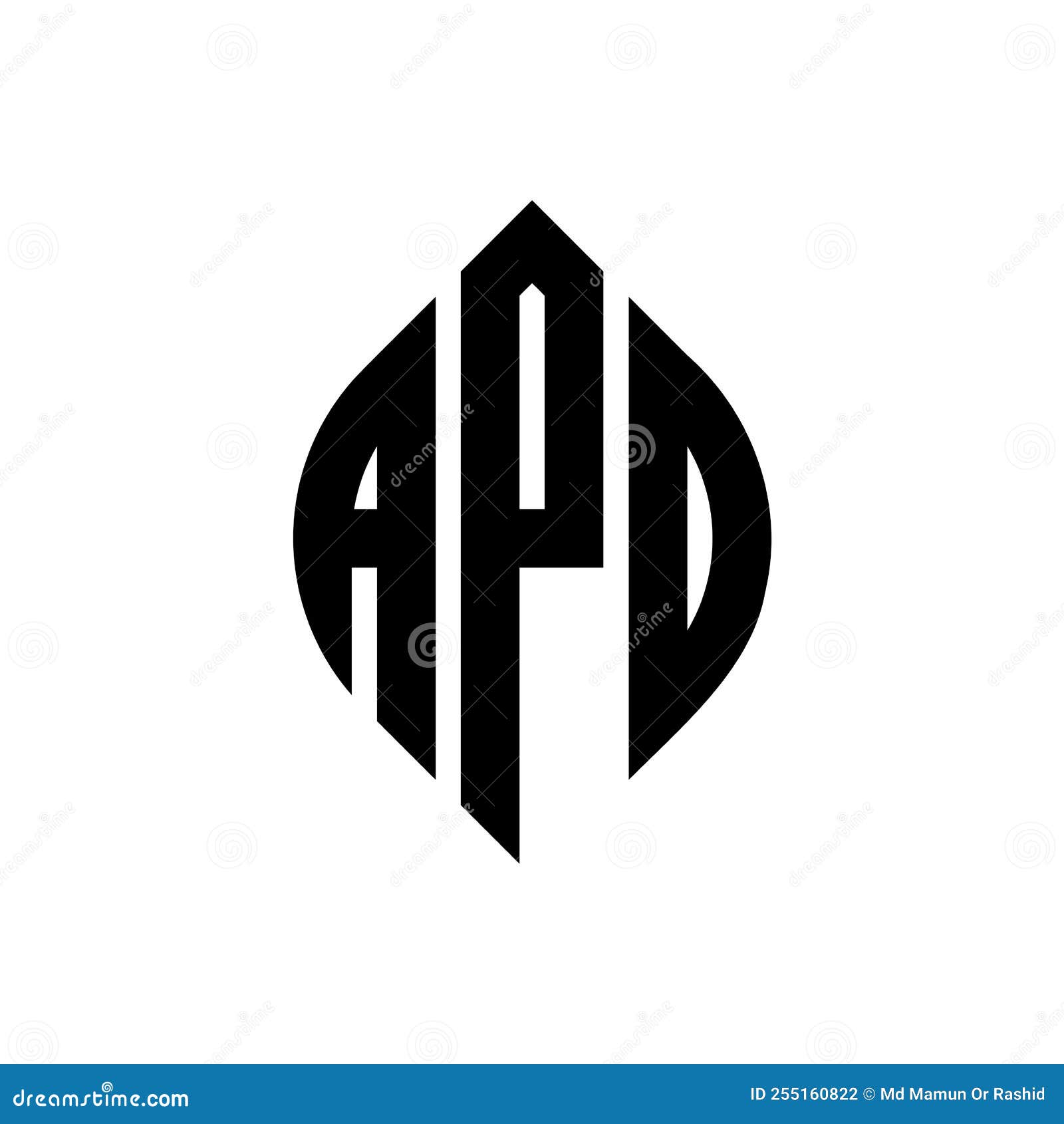 APO Circle Letter Logo Design With Circle And Ellipse Shape. APO ...