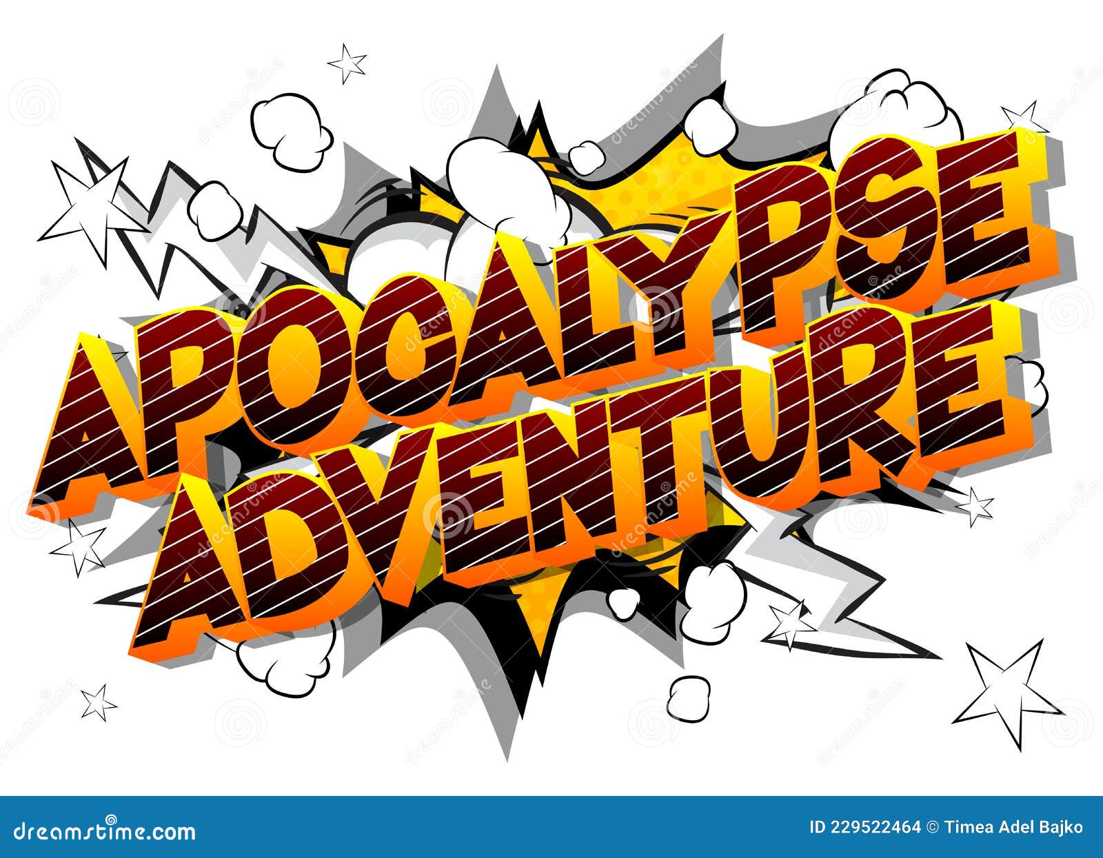 Apocalypse Adventure. Comic Book Style Text. Stock Vector ...
