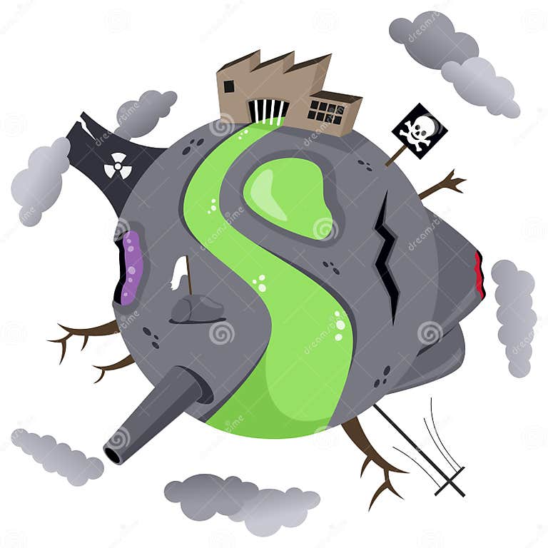 Apocalypse Day on Planet Earth Stock Vector - Illustration of earth ...