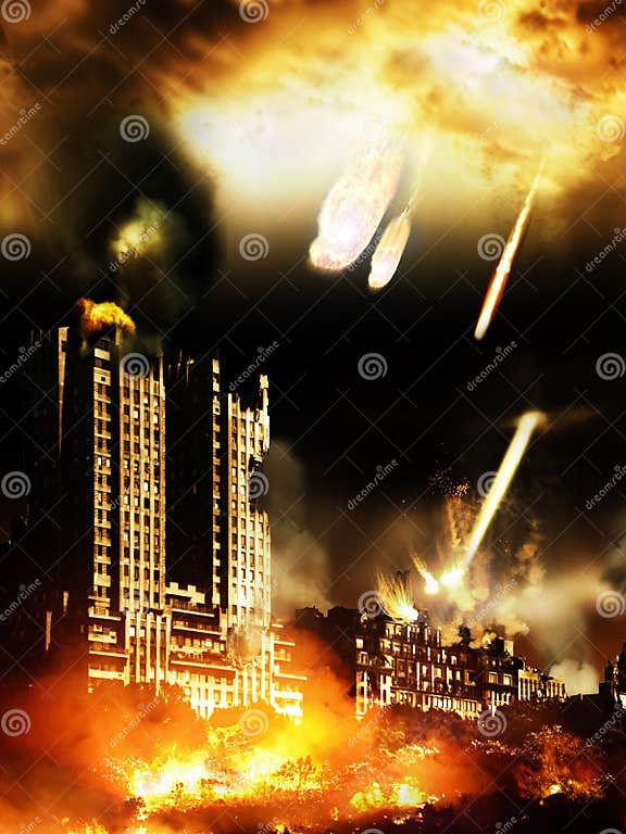 Apocalypse Devastation stock illustration. Illustration of architecture ...