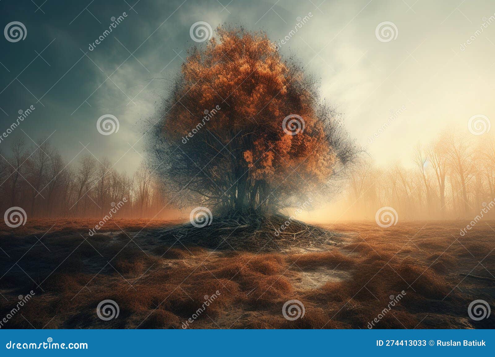 Apocalypse, Fire and Melting of Planet Earth. Global Warming of the ...