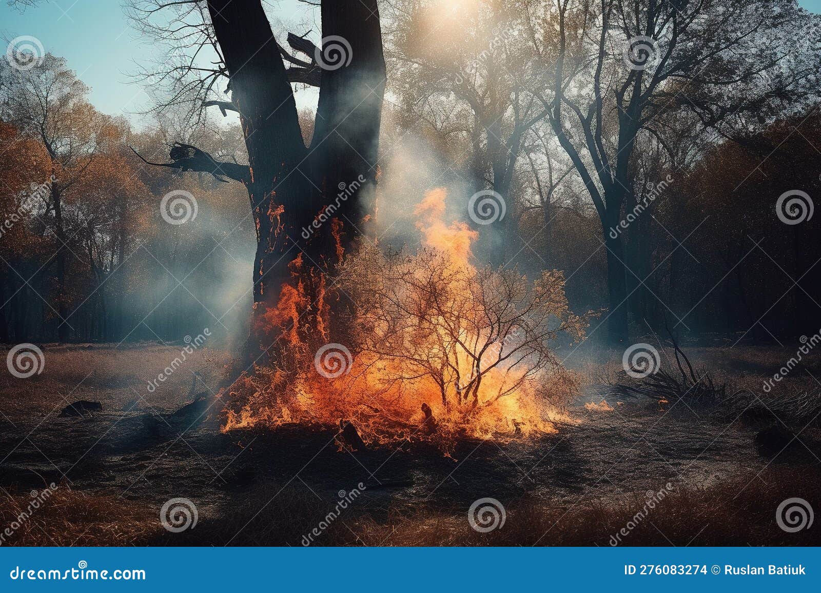 Apocalypse, Fire and Melting of Planet Earth. Global Warming of the ...