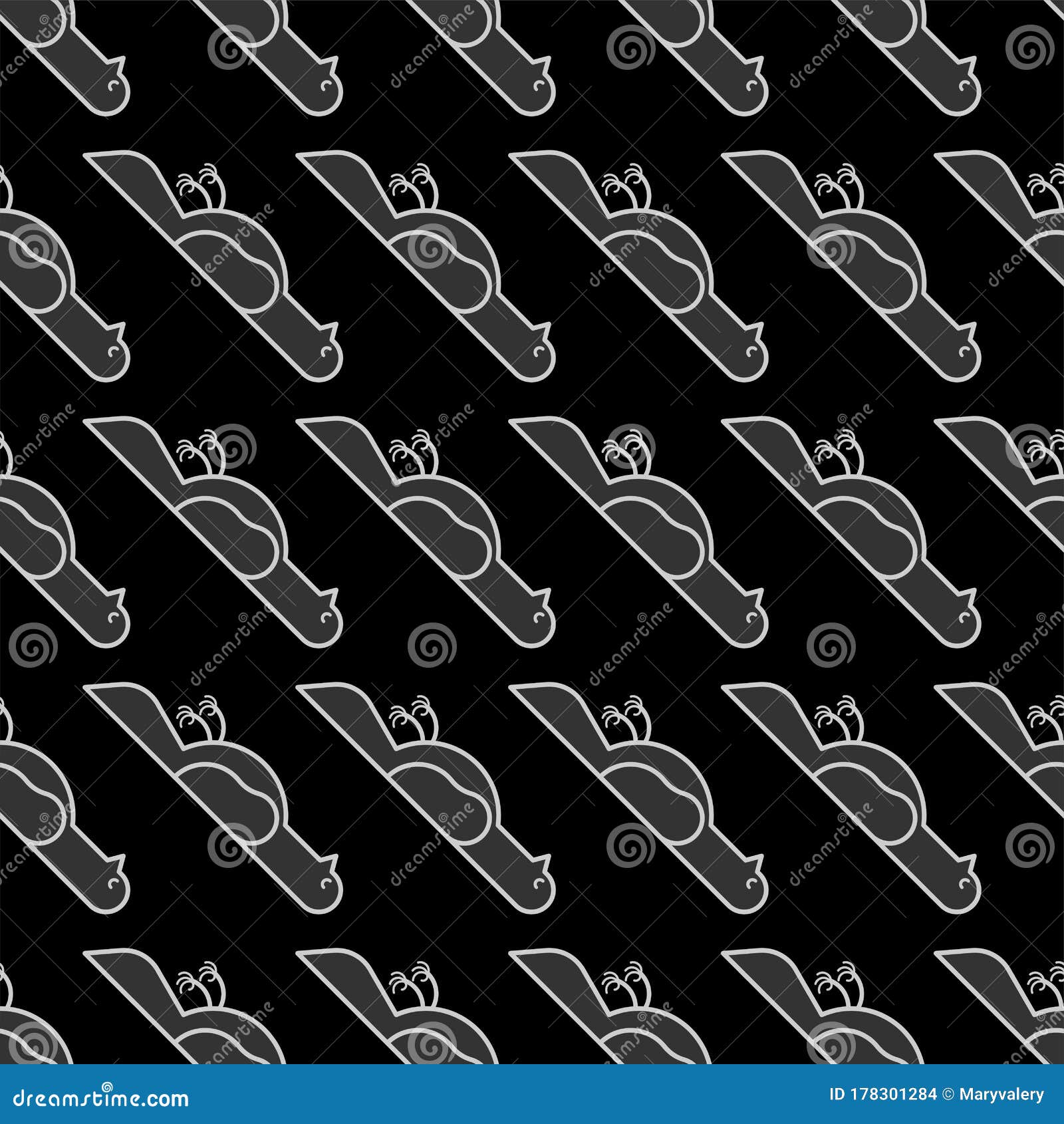 Apocalypse Pattern Seamless. Dead Birds Fall from Sky Background Stock ...