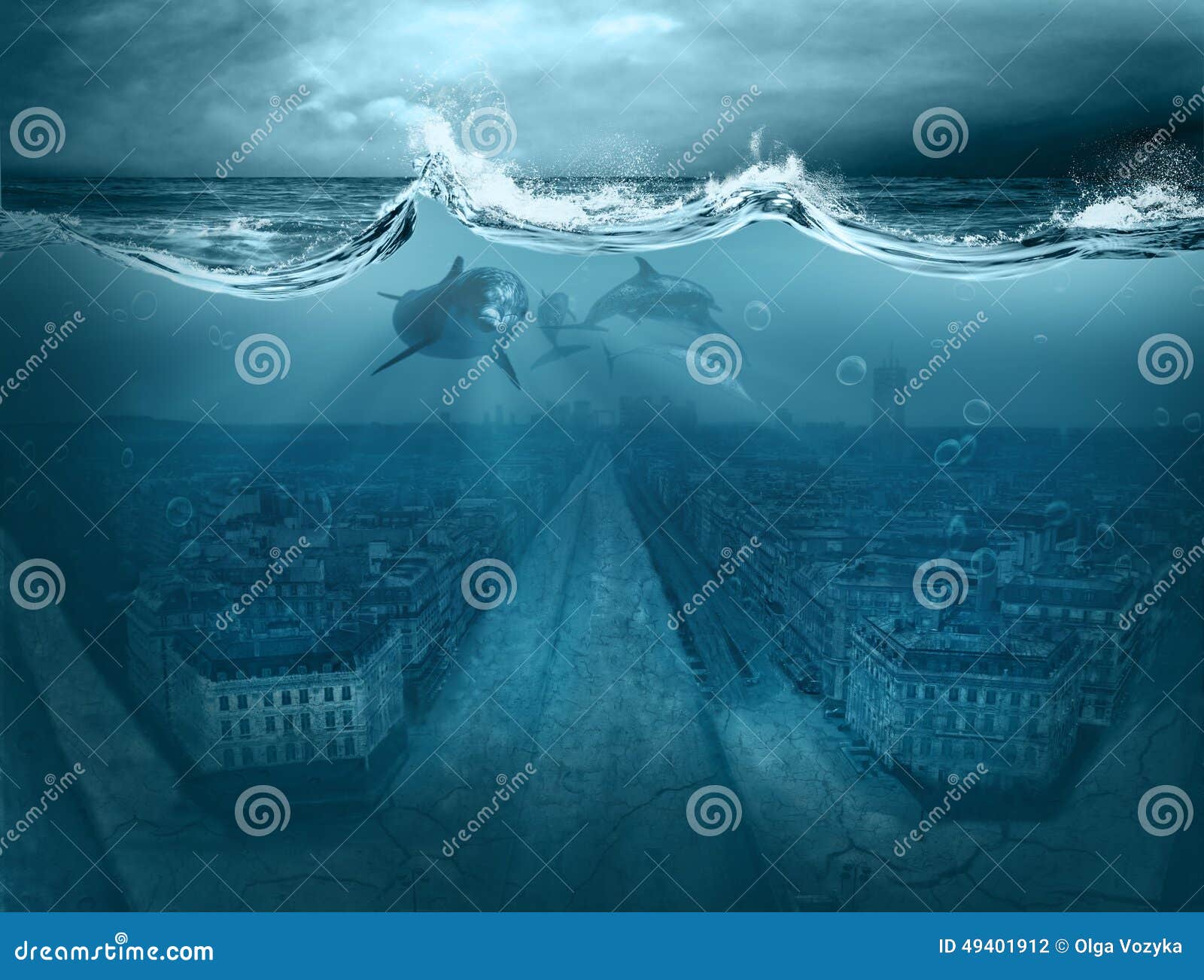 Apocalypse Flood Stock Photography | CartoonDealer.com #49469612