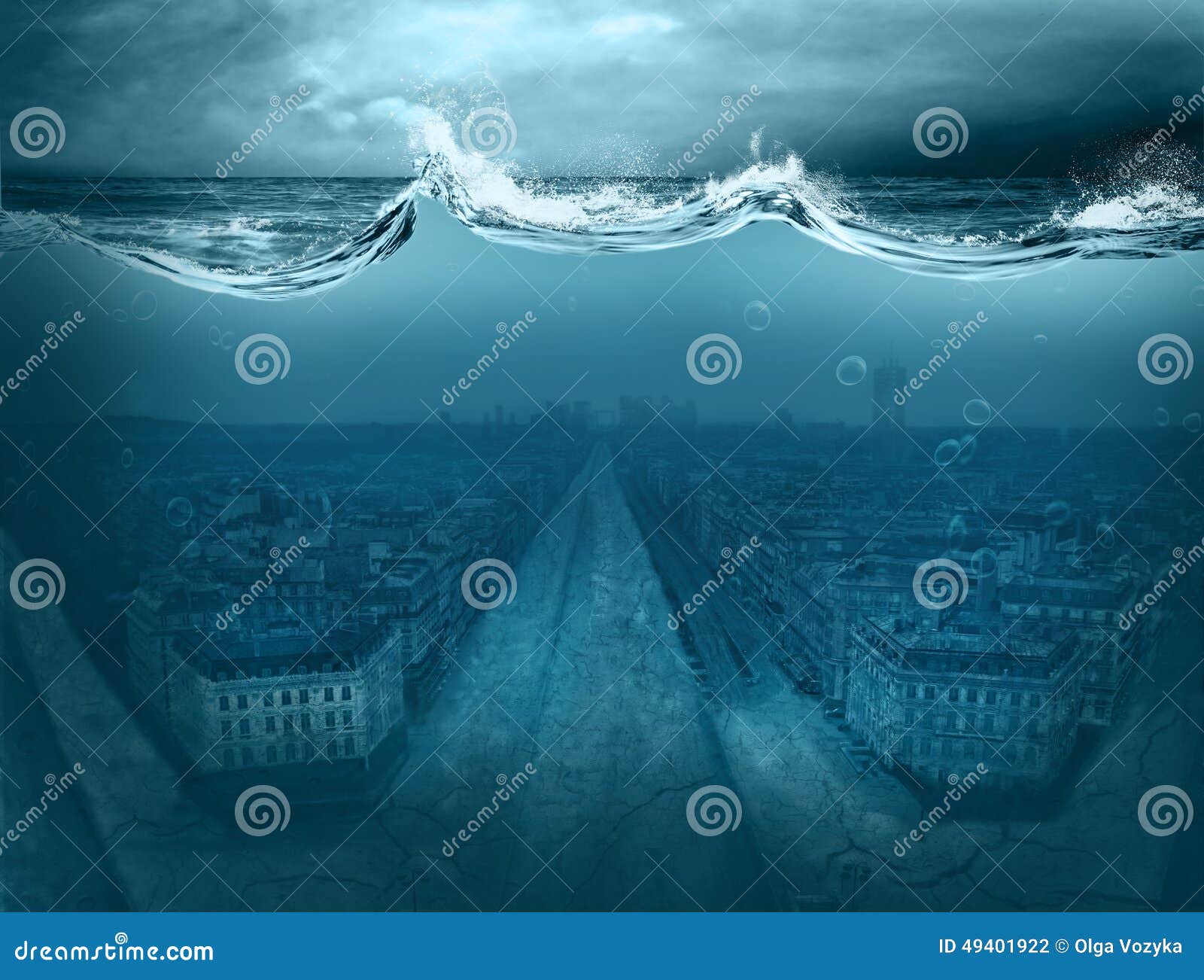 Apocalypse stock illustration. Illustration of water - 49401922