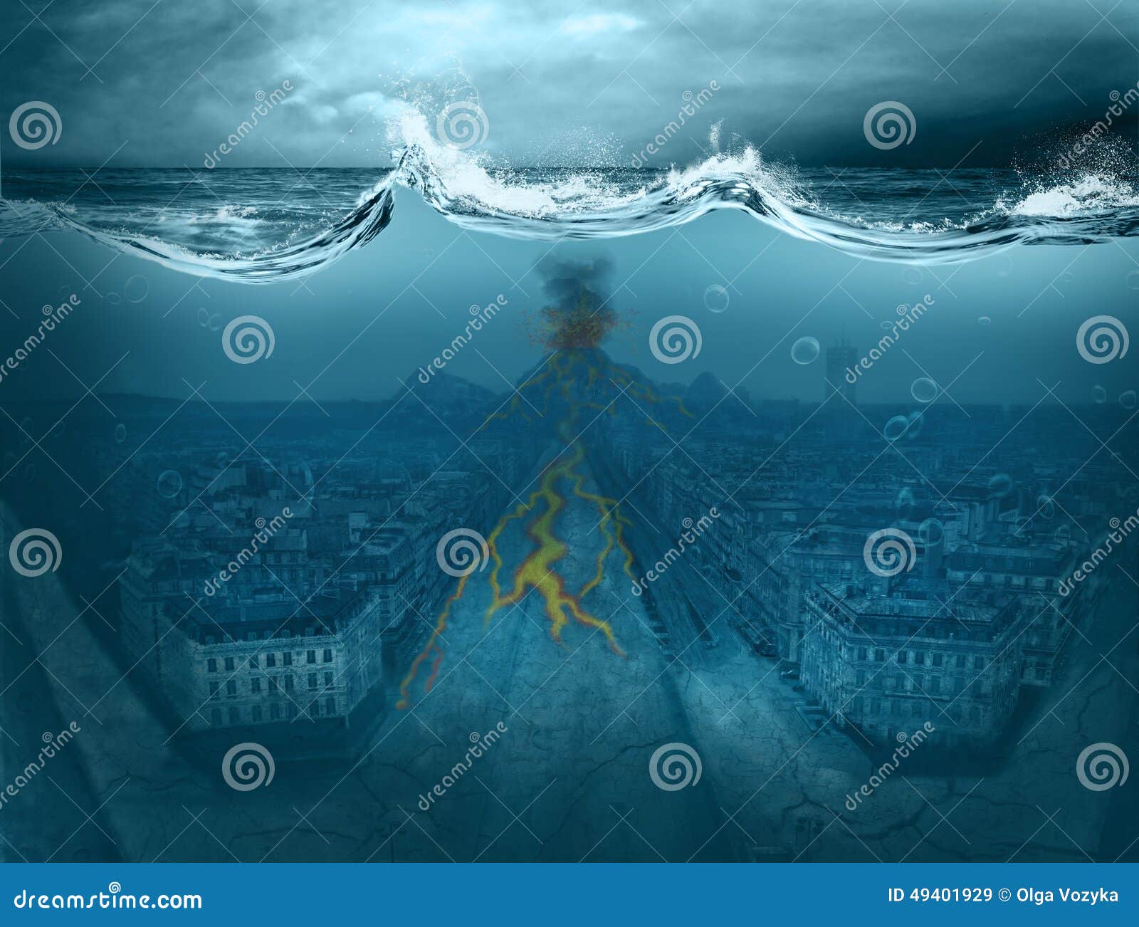 Apocalypse Flood Stock Photography | CartoonDealer.com #49469612
