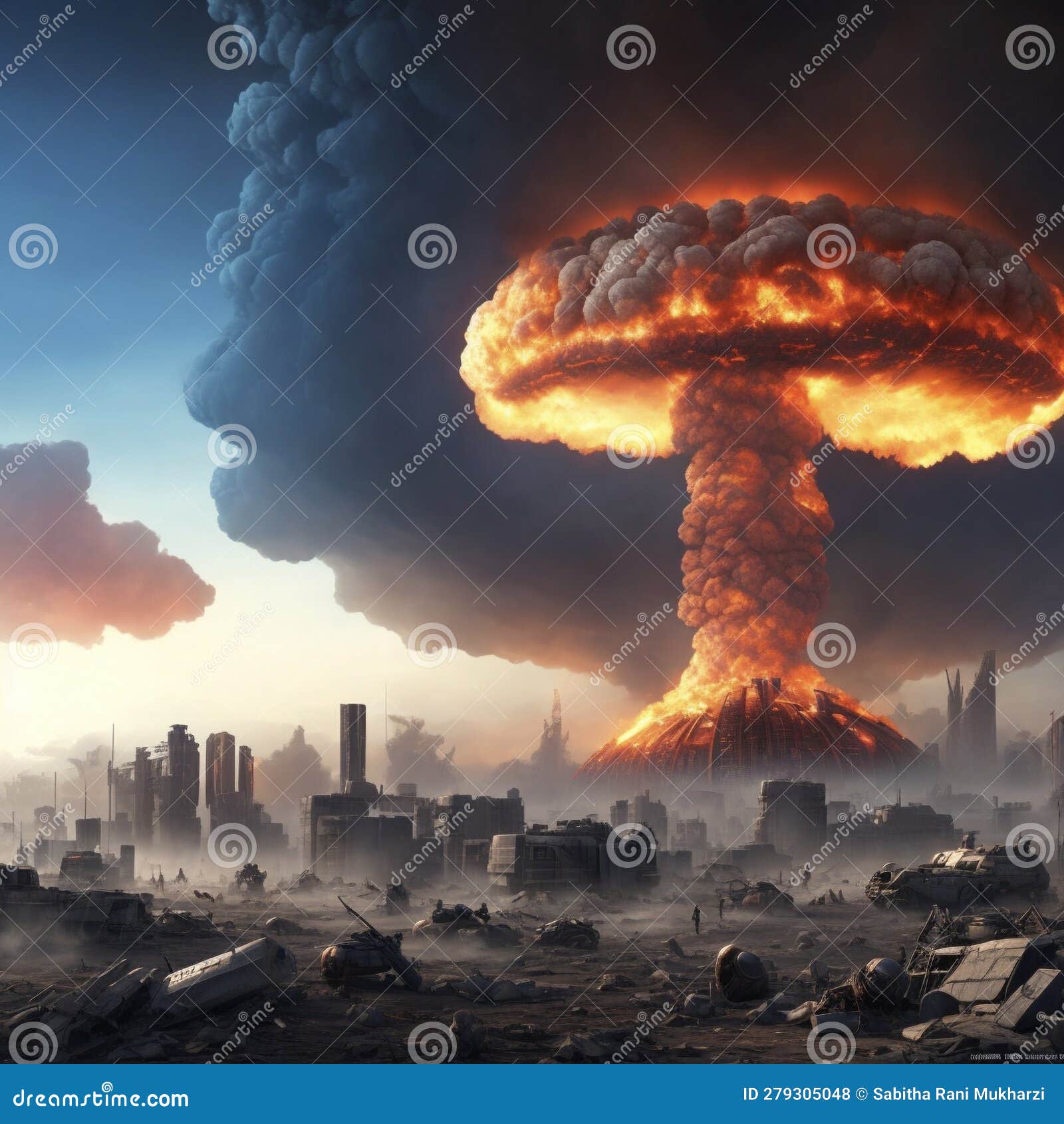 Apocalypse Unleashed: the End of the World Stock Illustration ...