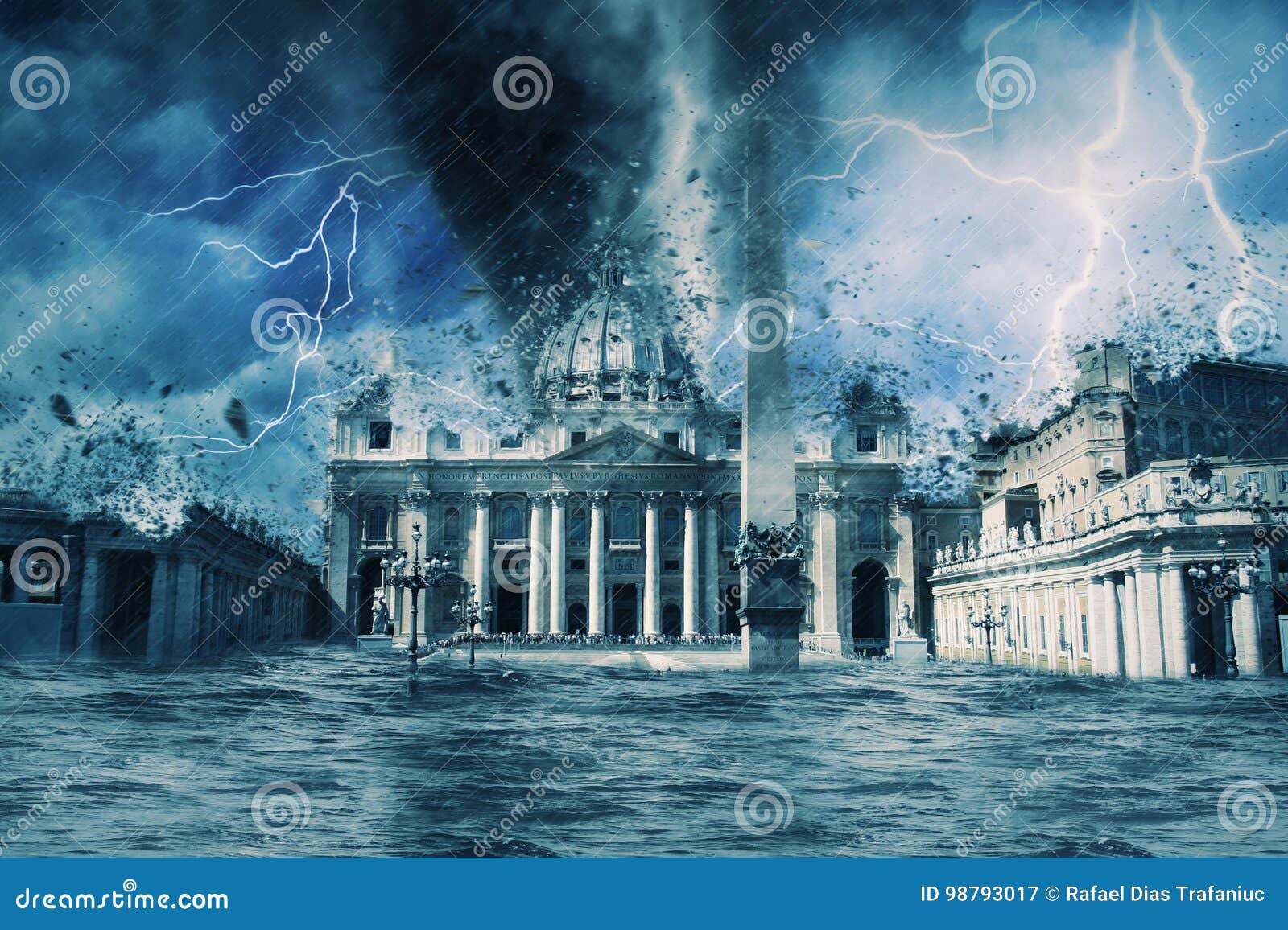 Apocalypse Vatican | Destroyed Editorial Photography - Image of ...