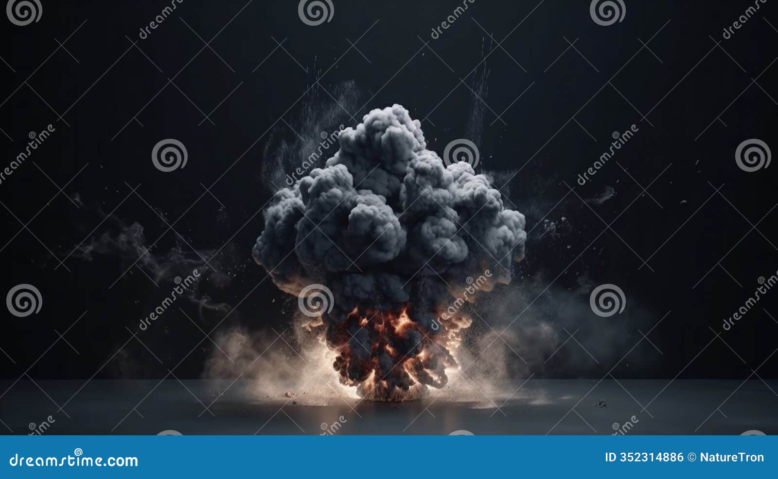 Apocalyptic Explosion: a Dark and Dramatic Visual of a Massive Blast ...