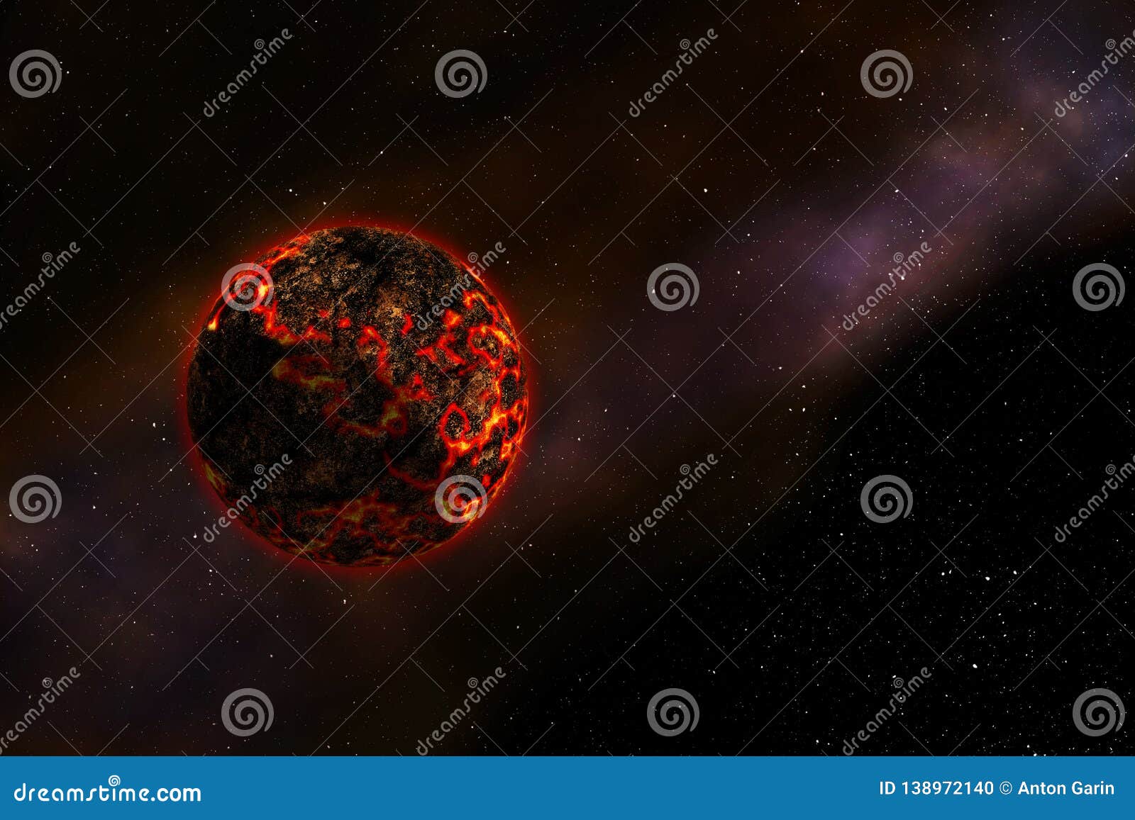 Apocalyptic Explosion of the Planet Stock Illustration - Illustration ...
