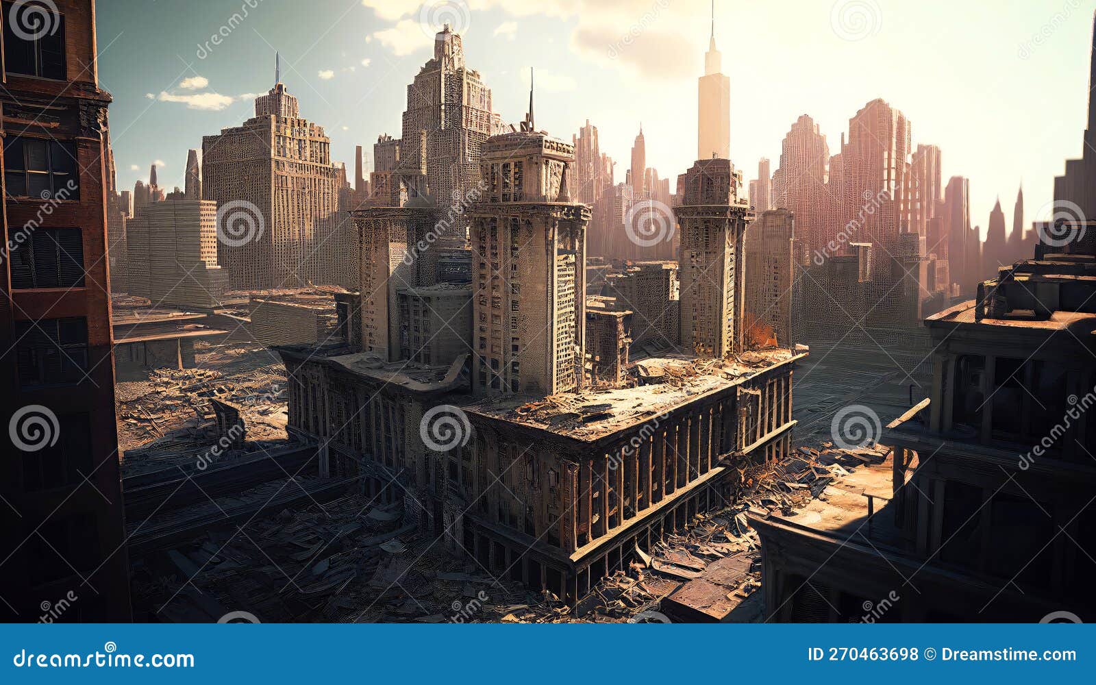 An Apocalyptic Illustration Depicting the Devastating Consequences of a ...