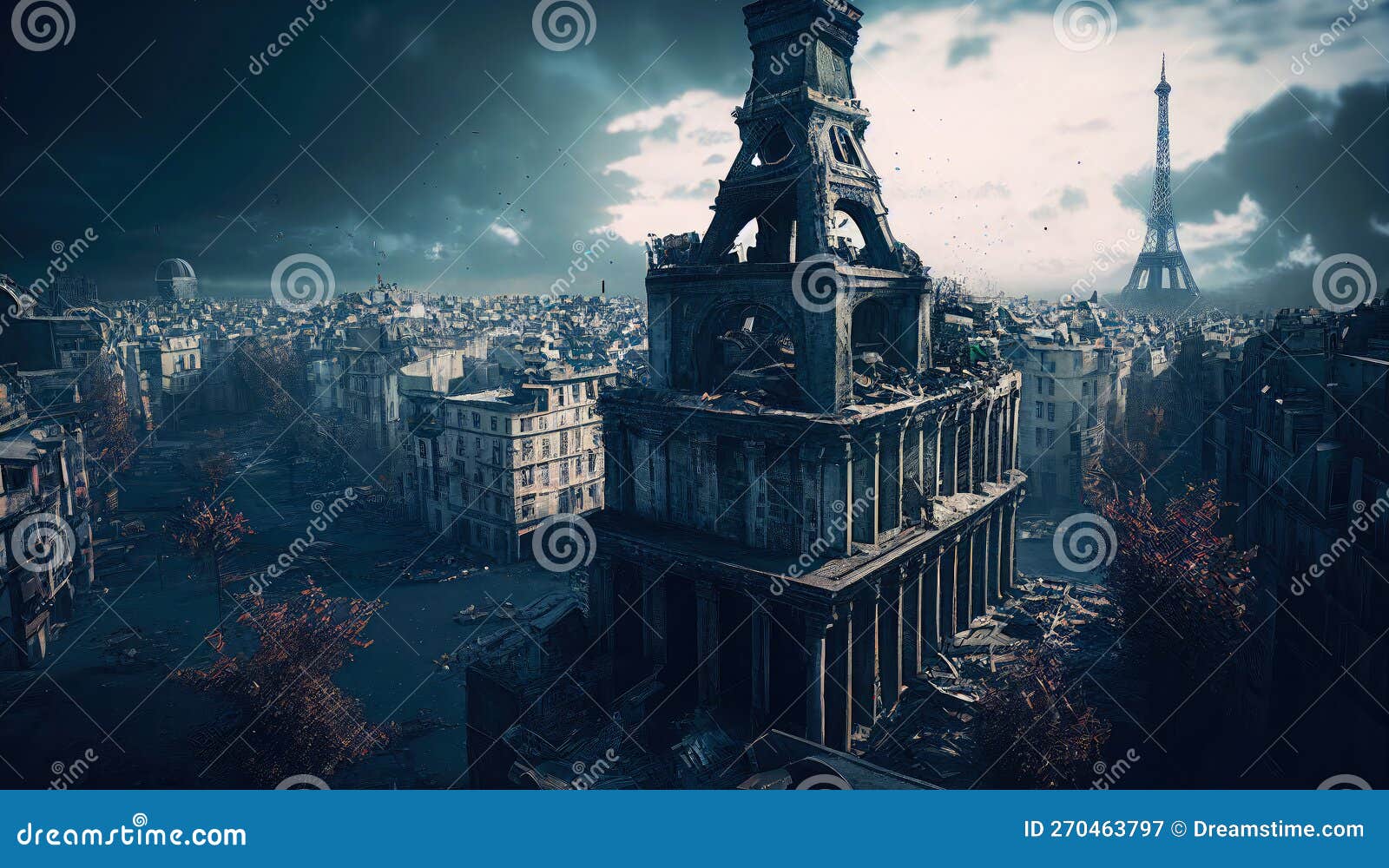 An Apocalyptic Illustration Depicting the Devastating Consequences of a ...