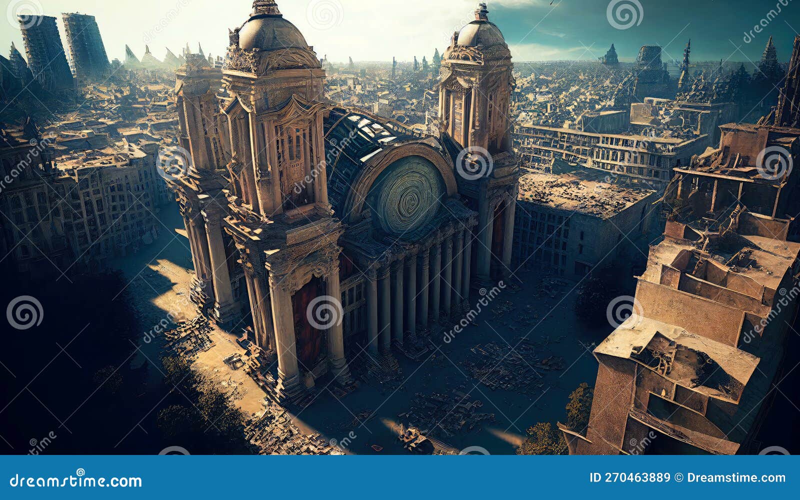 An Apocalyptic Illustration Depicting the Devastating Consequences of a ...