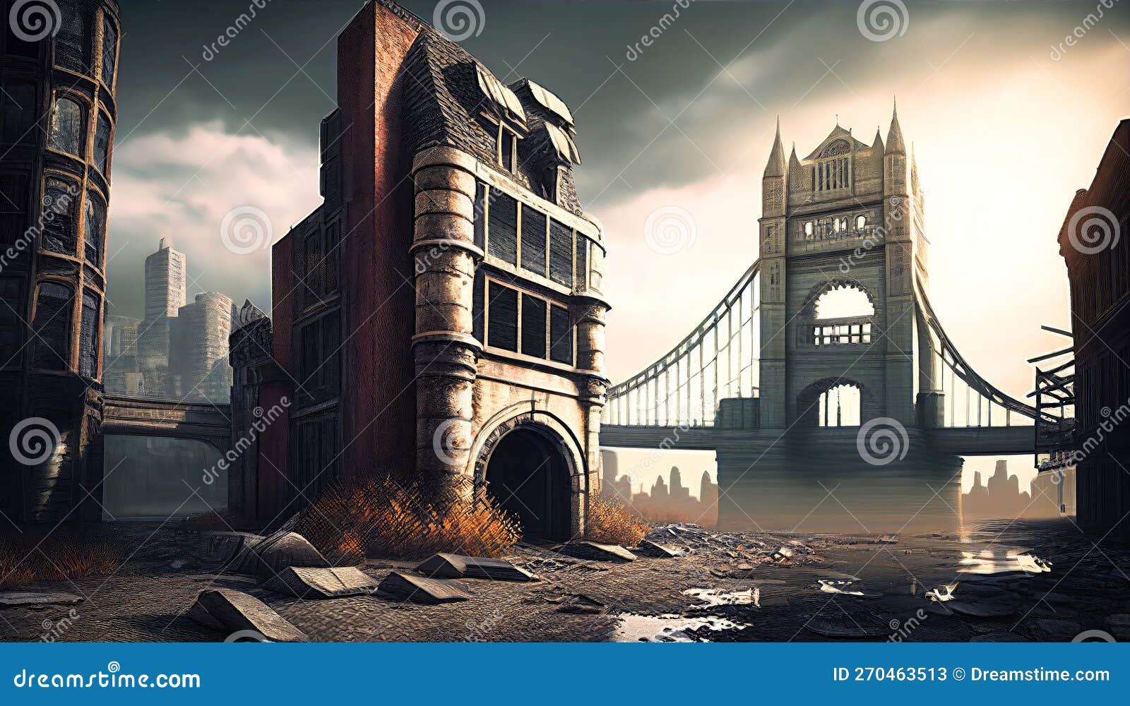 An Apocalyptic Illustration Depicting the Devastating Consequences of a ...