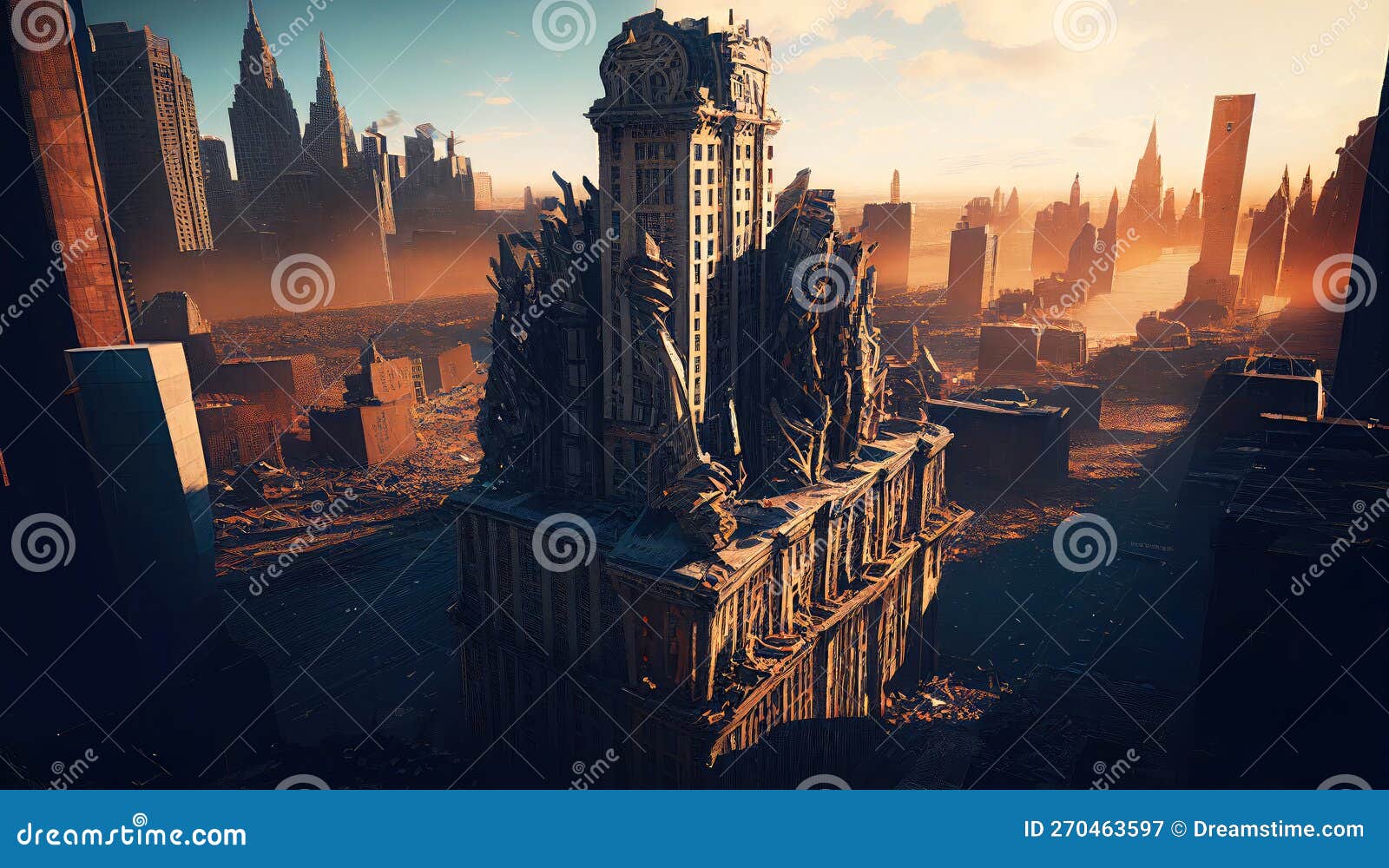 An Apocalyptic Illustration Depicting the Devastating Consequences of a ...