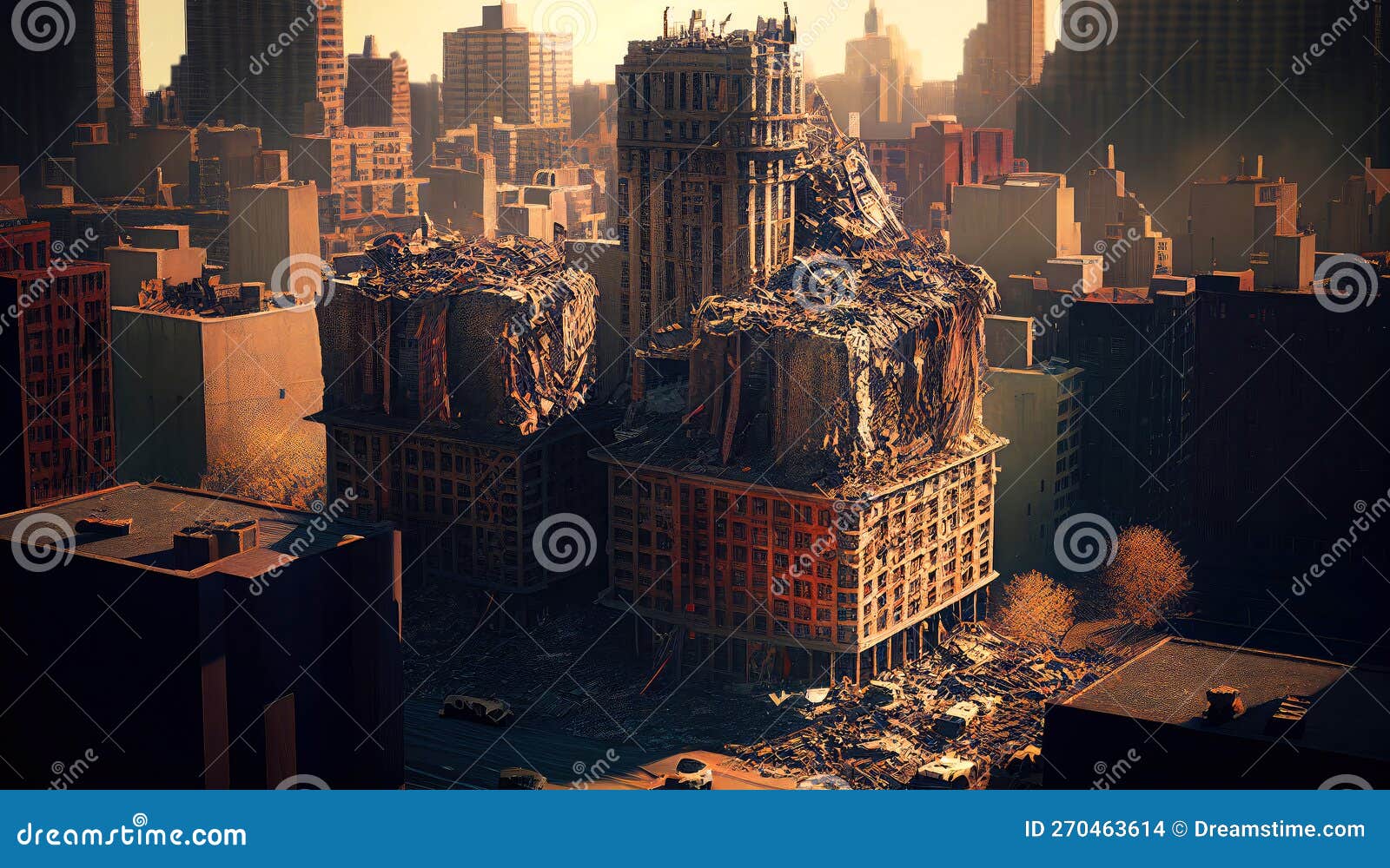 An Apocalyptic Illustration Depicting the Devastating Consequences of a ...