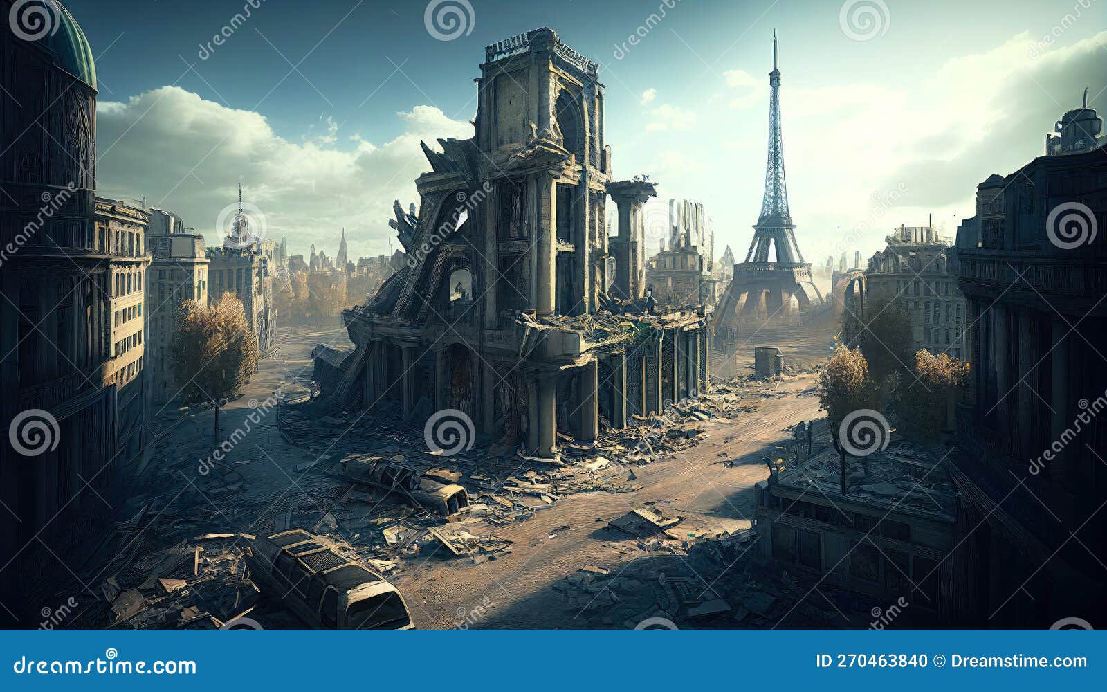 An Apocalyptic Illustration Depicting the Devastating Consequences of a ...