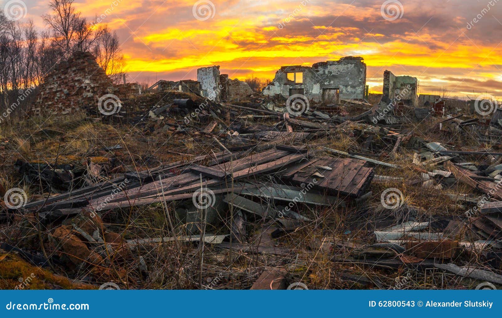 Apocalyptic landscape stock image. Image of deterioration - 62800543