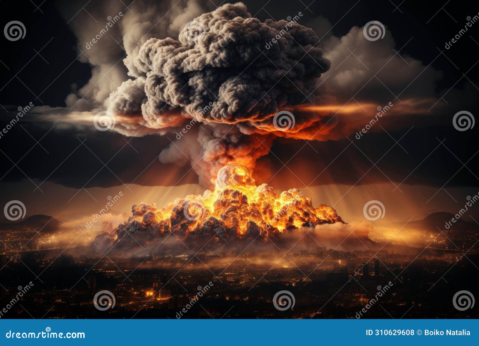 Apocalyptic Nuclear Explosion Causes Massive Devastation on Cratered ...