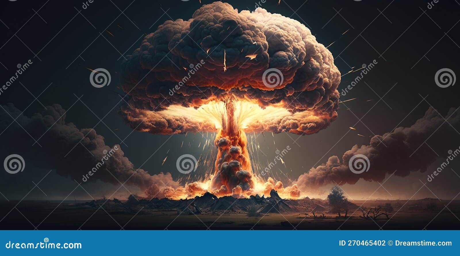 Apocalyptic Scene: Devastating Nuclear Explosion and Its Effects on the ...