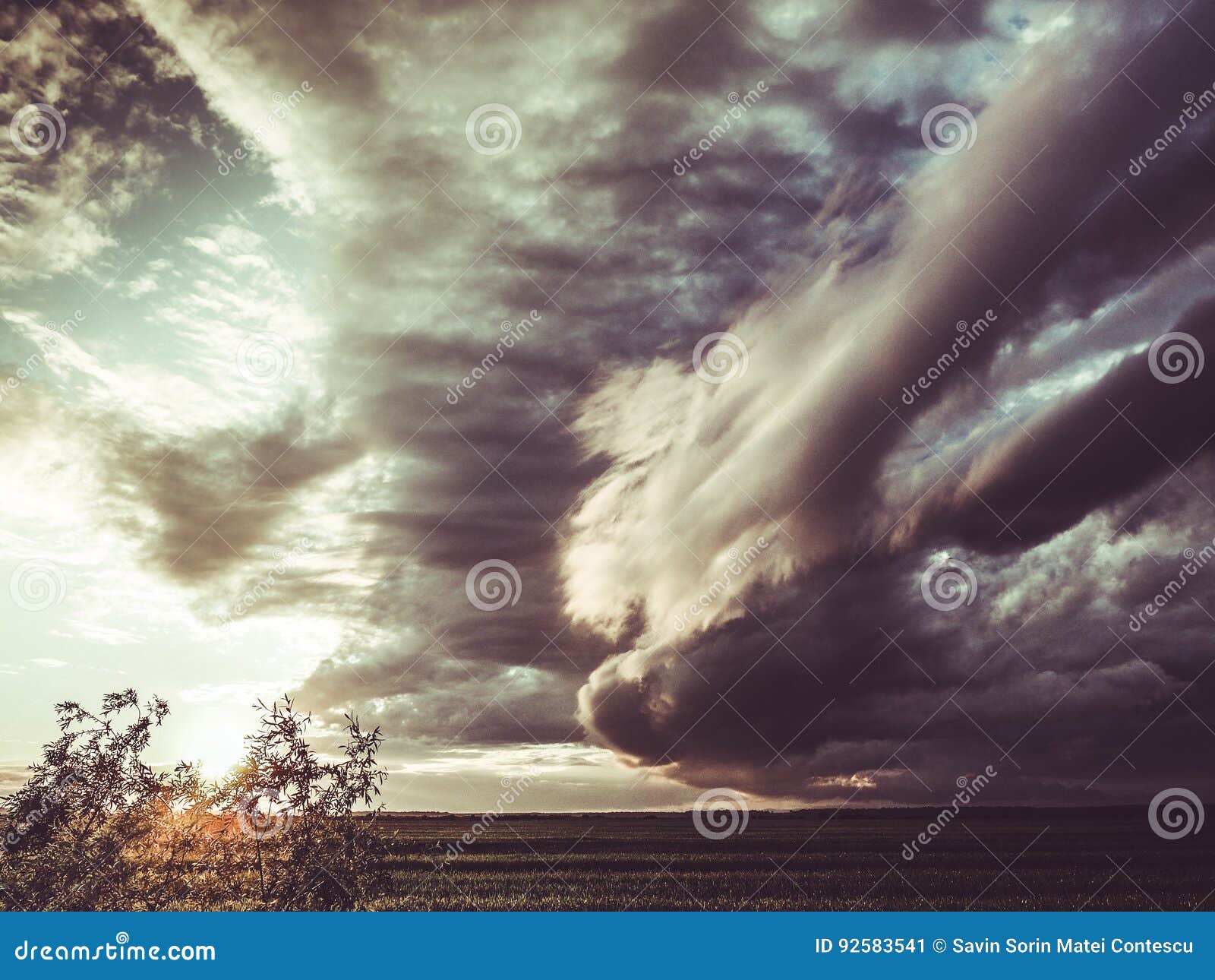Apocalyptic storm clouds stock image. Image of colorful - 92583541