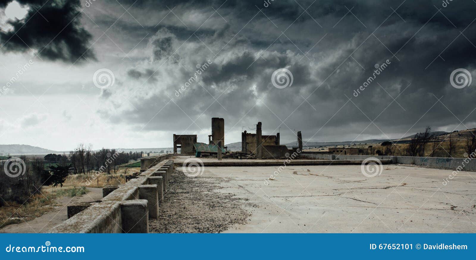 Apocalyptic war landscape stock image. Image of futuristic - 67652101