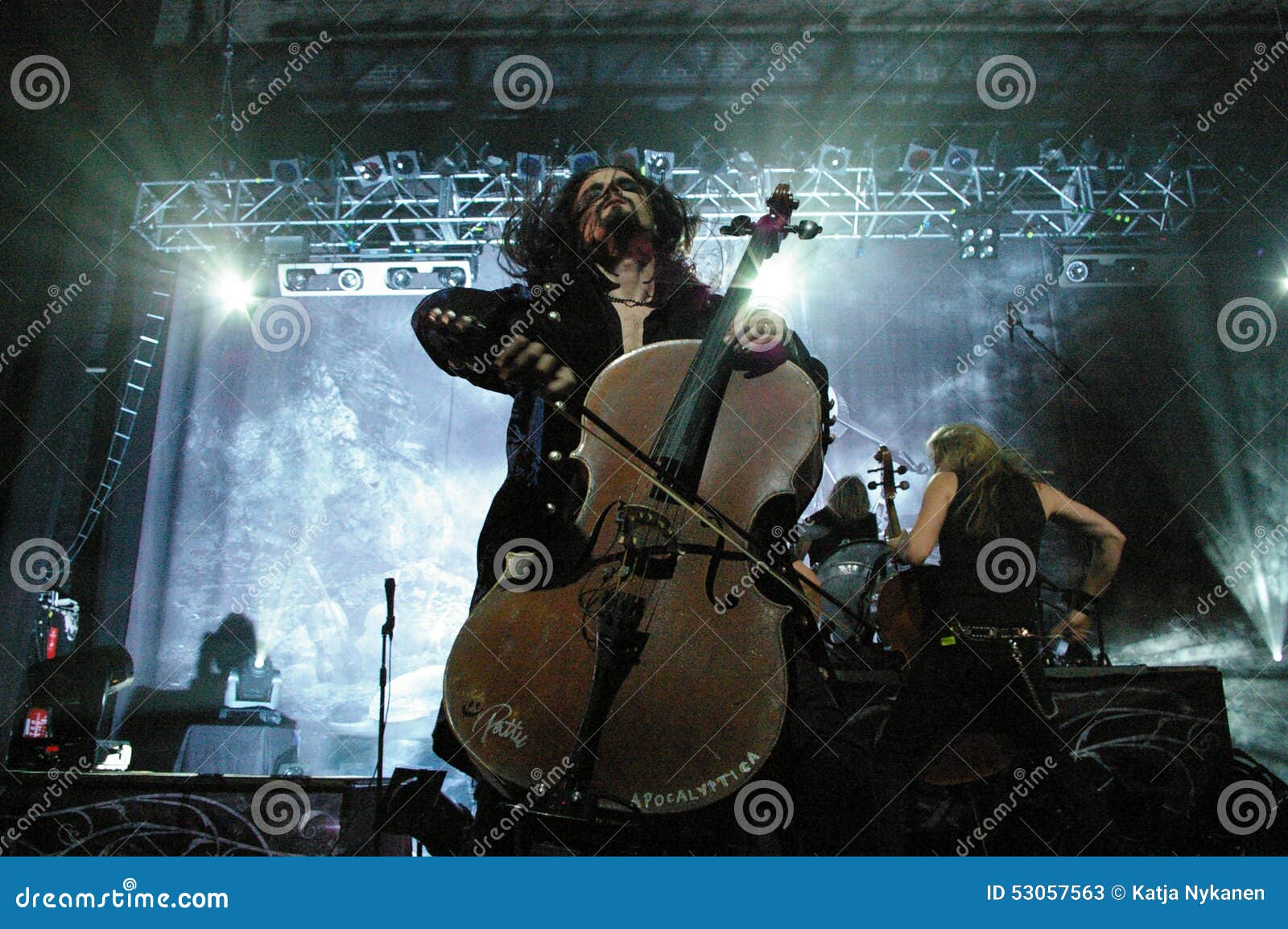 Apocalyptica on stage editorial stock photo. Image of power - 53057563